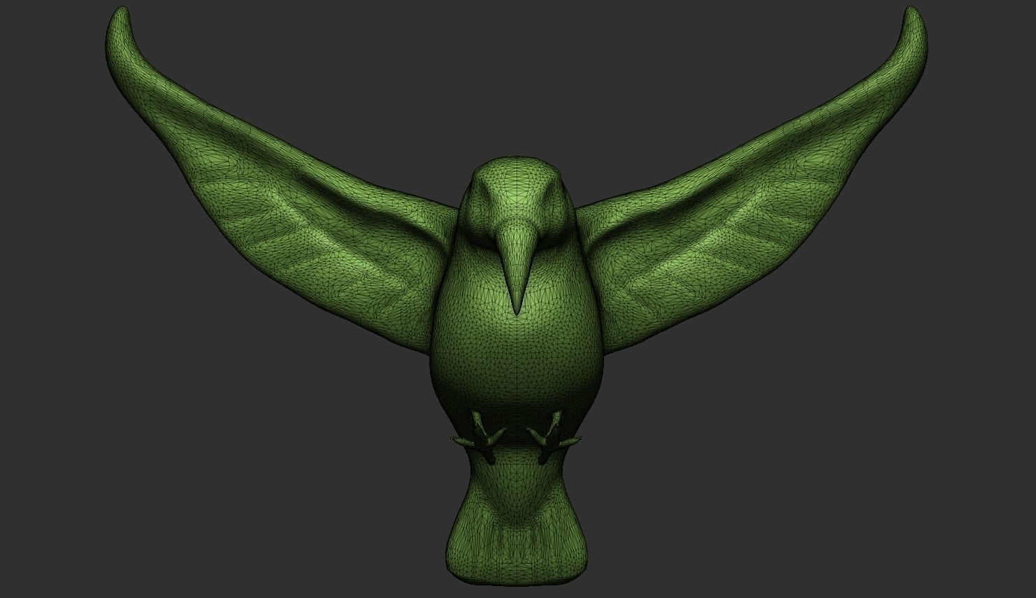 pretty bird with open wings for printing 3D model 3D printable | CGTrader