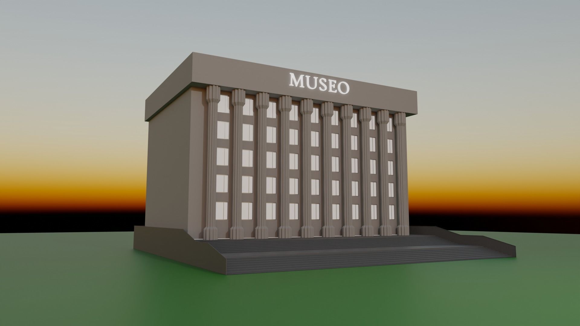 Museum Museo 3D model | CGTrader