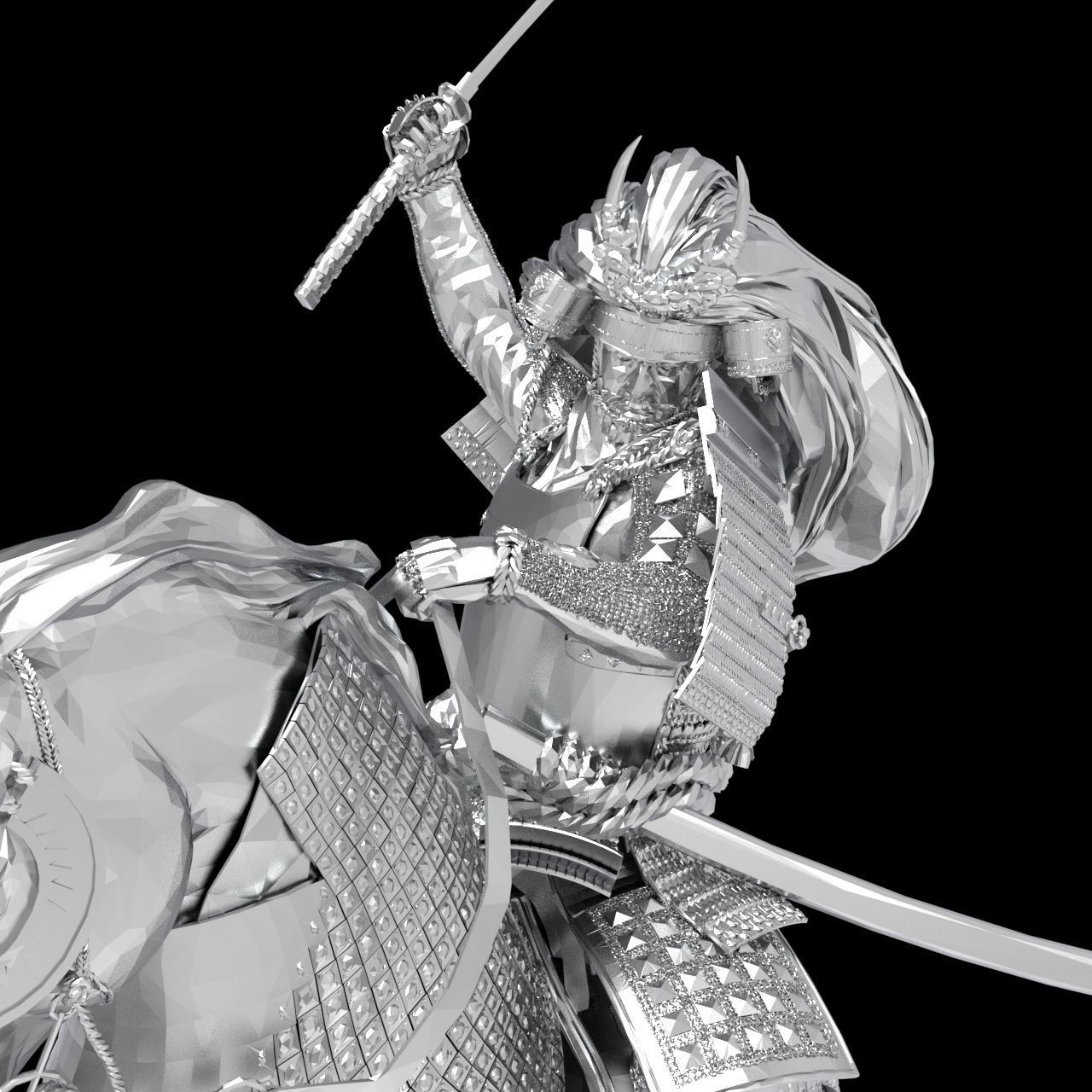 Takeda Shingen - Japanese Historical Figure 3D model 3D printable ...