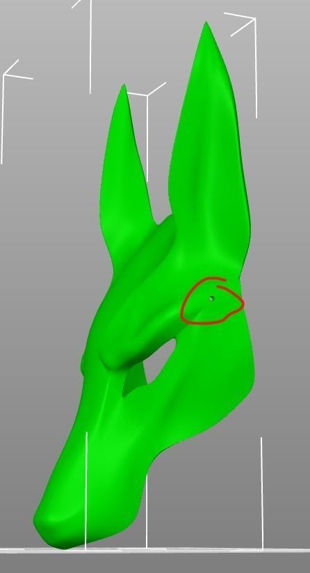 Anubis mask 3D model 3D printable | CGTrader