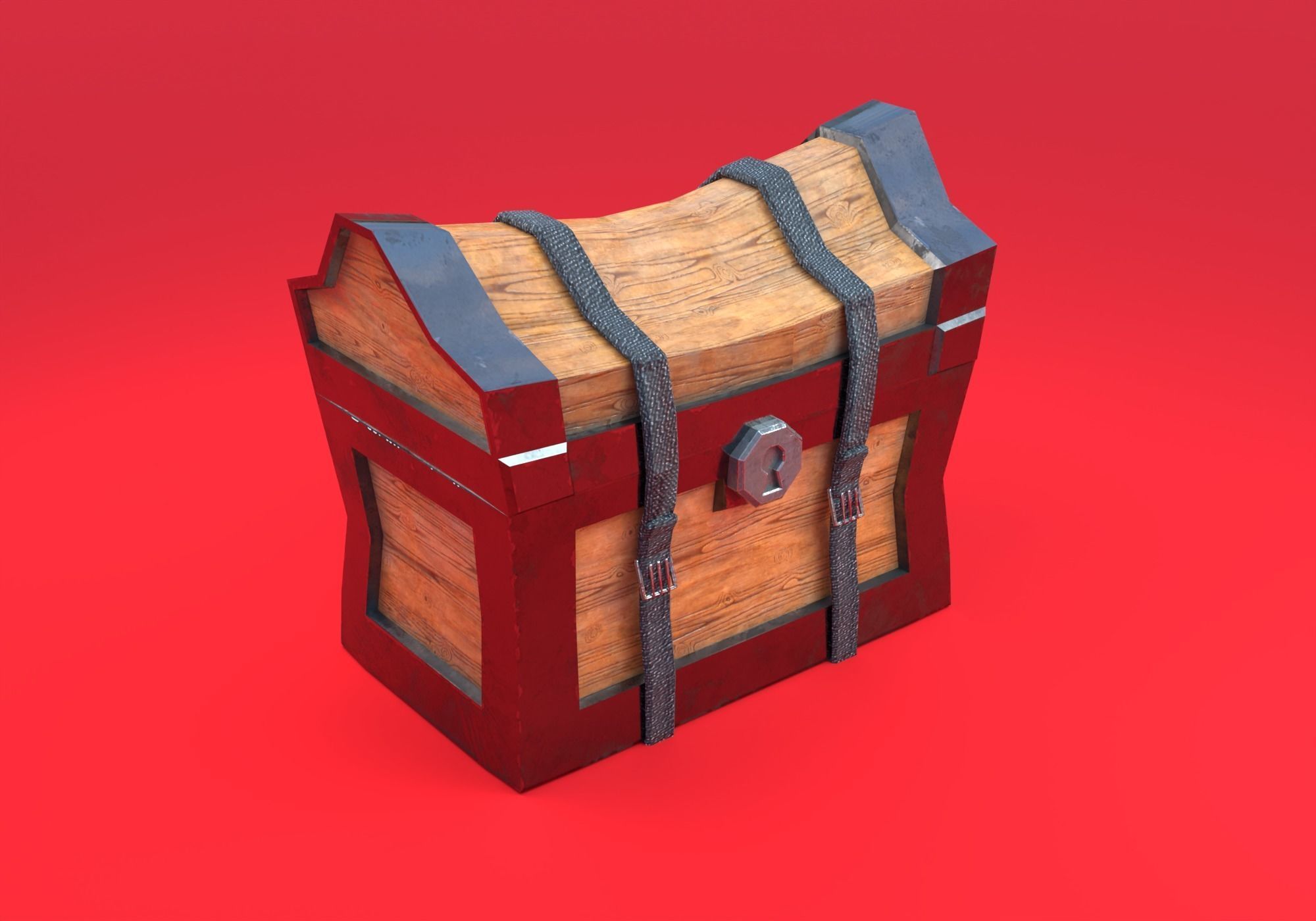 3D model Rustic Wooden Chest - Perfect for Medieval and Pirate Scenes ...