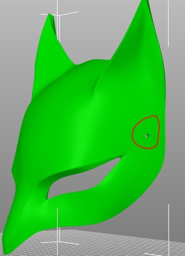 KITSUNE FOX MASK MASCARA DE ZORRO KITSUNE 3D model 3D printable | CGTrader