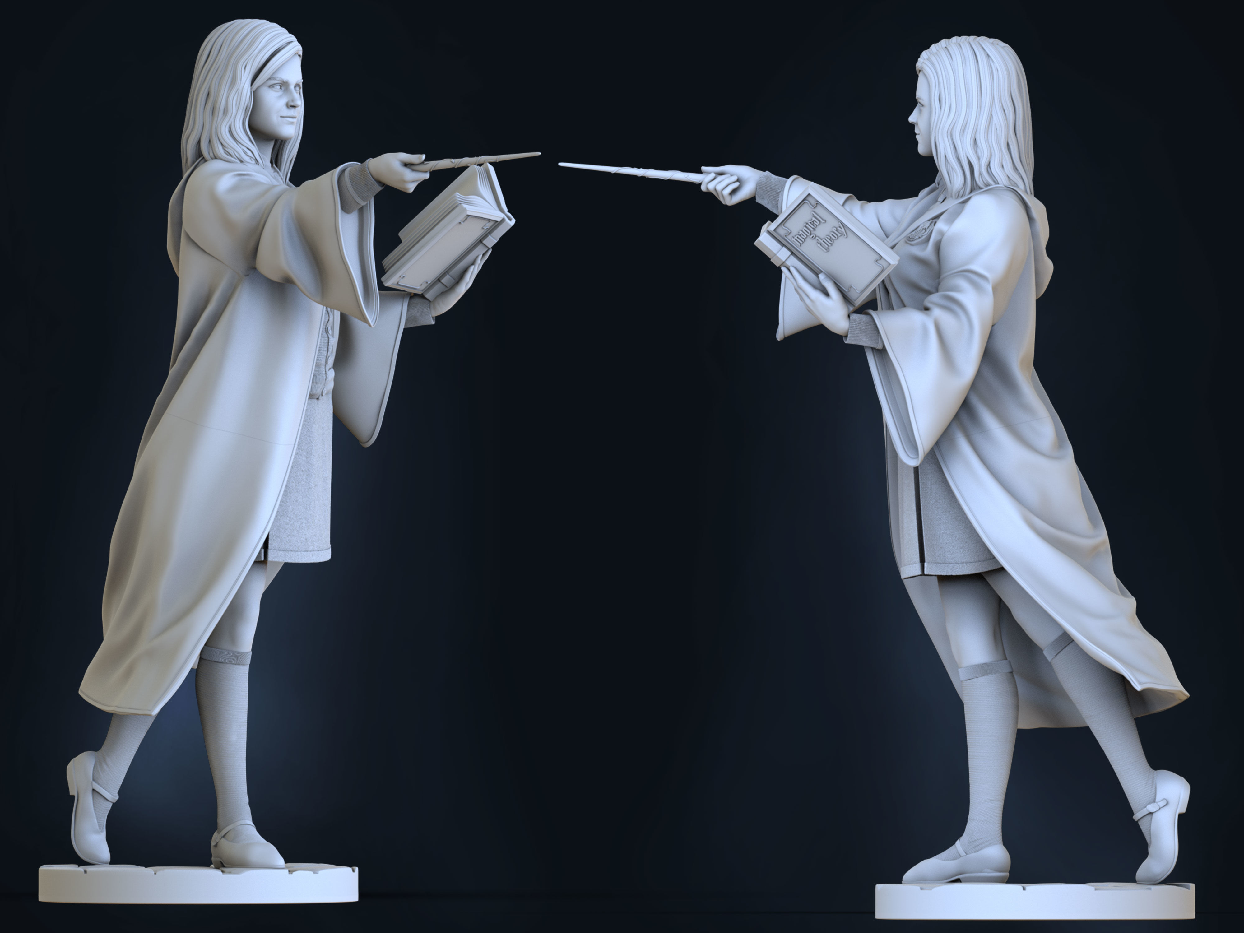 Hermione Granger 3D model 3D printable | CGTrader