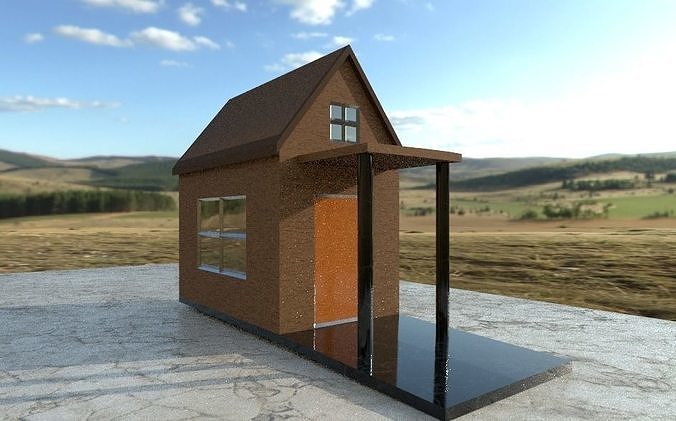 Simple House free VR / AR / low-poly 3D model | CGTrader