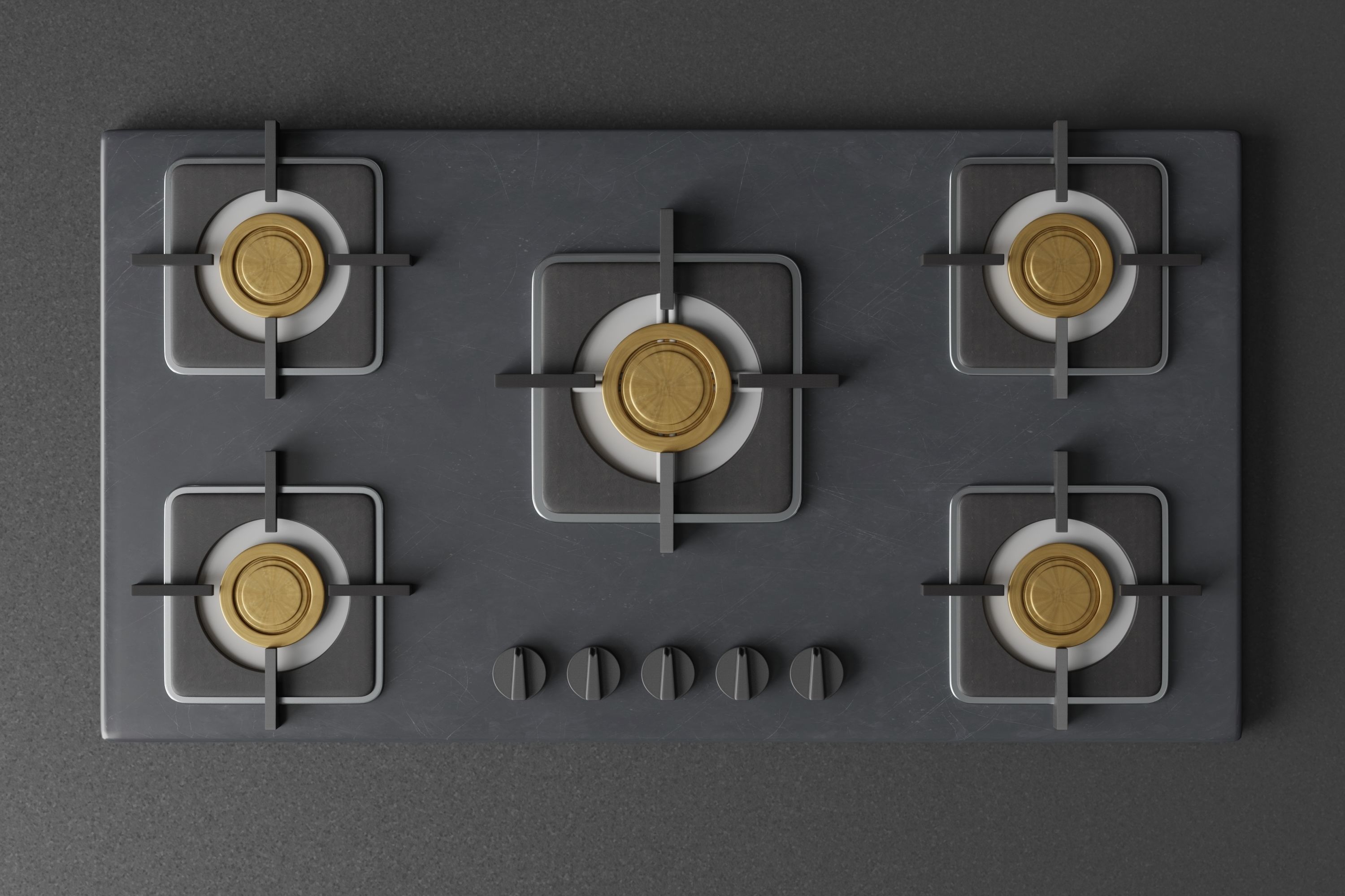 3D model Five Burner Gas Cooker VR / AR / low-poly | CGTrader