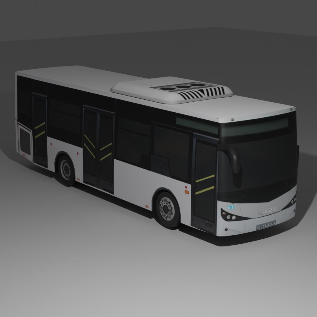 3D model Isuzu Citibus Low Poly Model VR / AR / low-poly | CGTrader