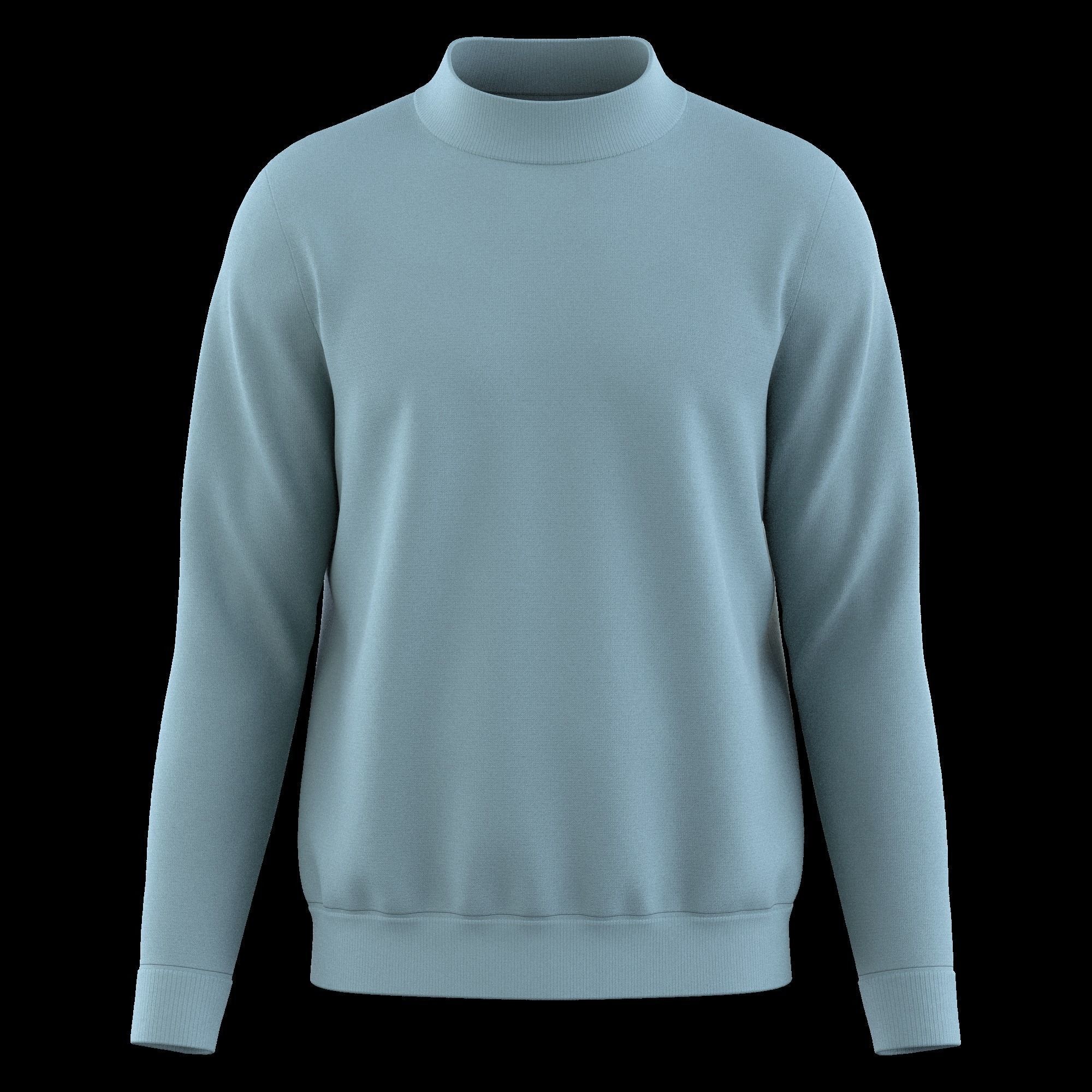 Basic Plain Adult Crewneck Sweatshirt 3D model | CGTrader