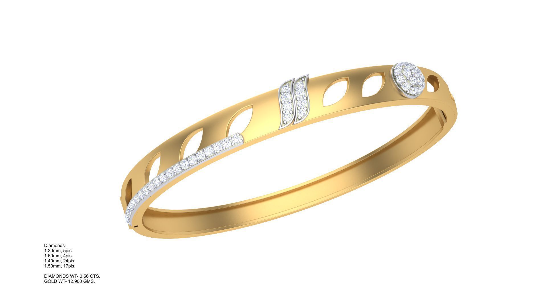 47 Bracelet Bangles 3D model 3D printable | CGTrader