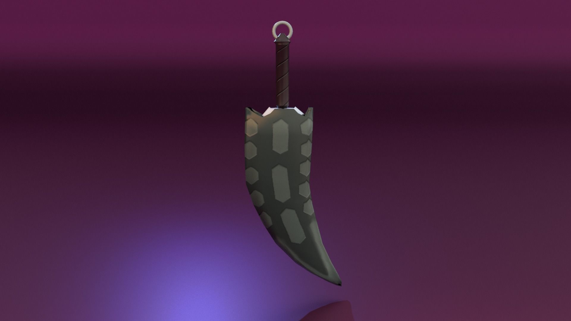 3D model Low poly dagger with scabbard VR / AR / low-poly | CGTrader