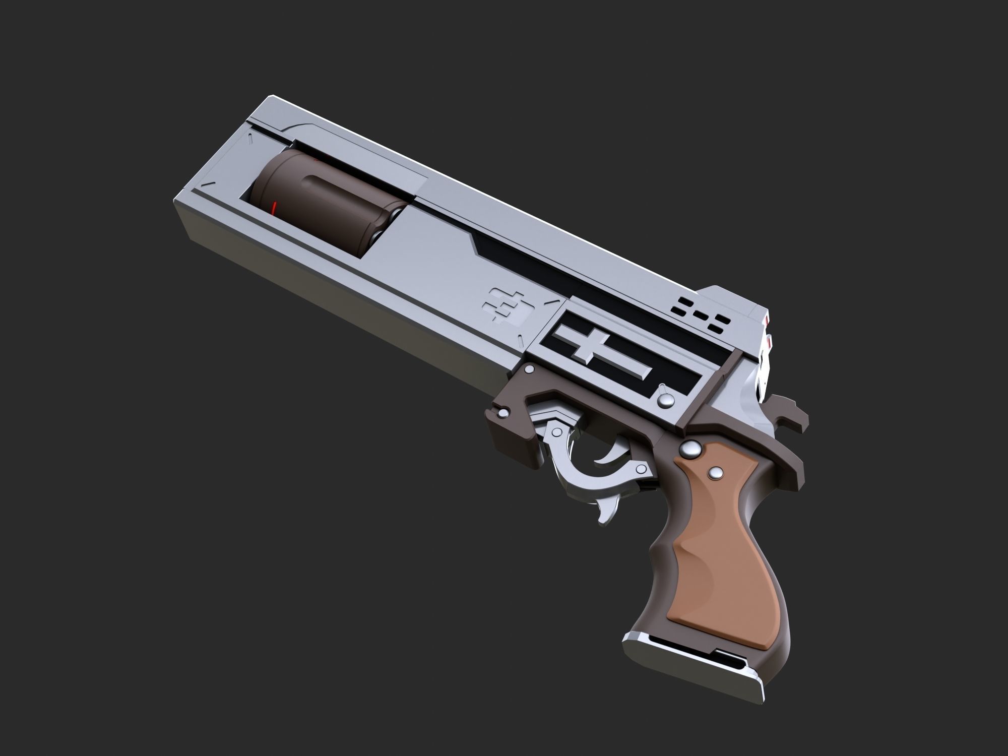 Happy Chaos pistol - Guilty Gear Strive 3D model 3D printable | CGTrader