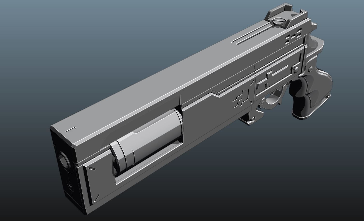 Happy Chaos pistol - Guilty Gear Strive 3D model 3D printable | CGTrader