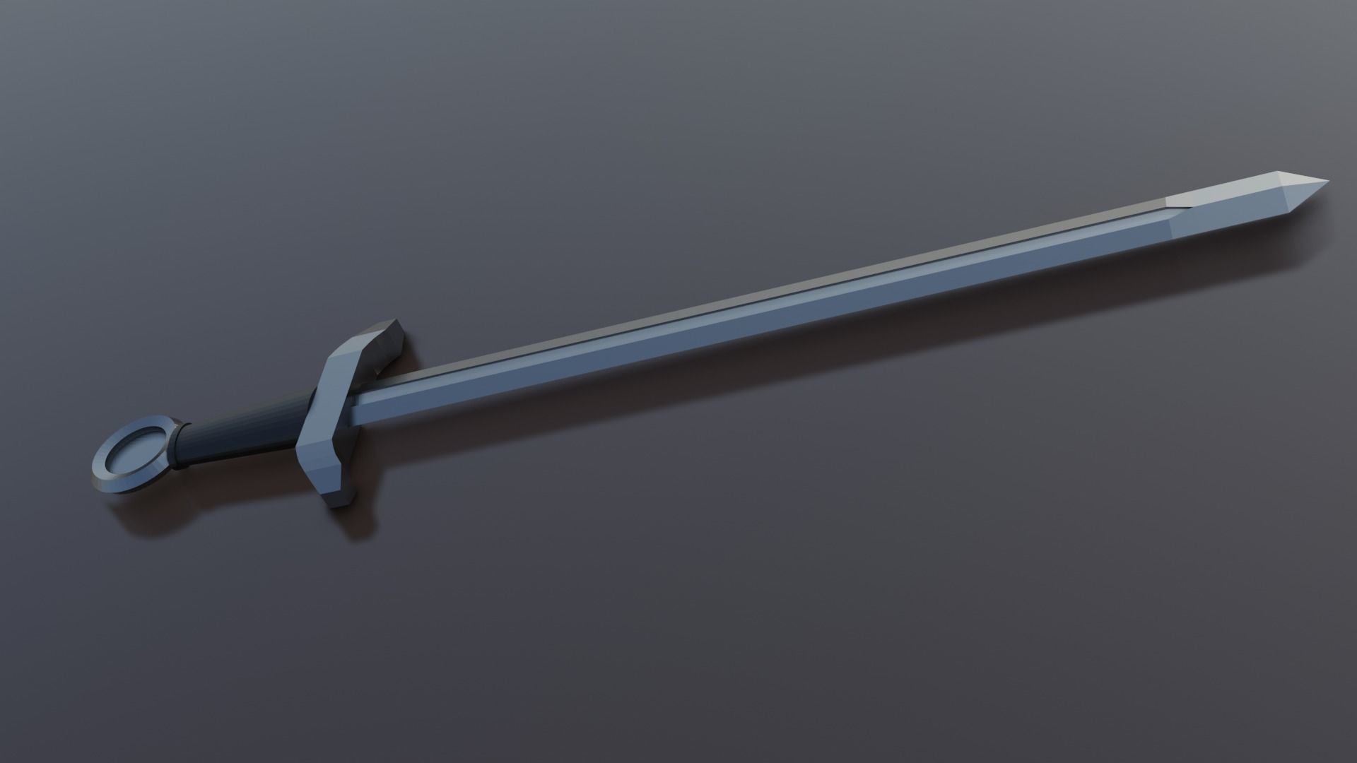 sword low poly free 3D model animated | CGTrader