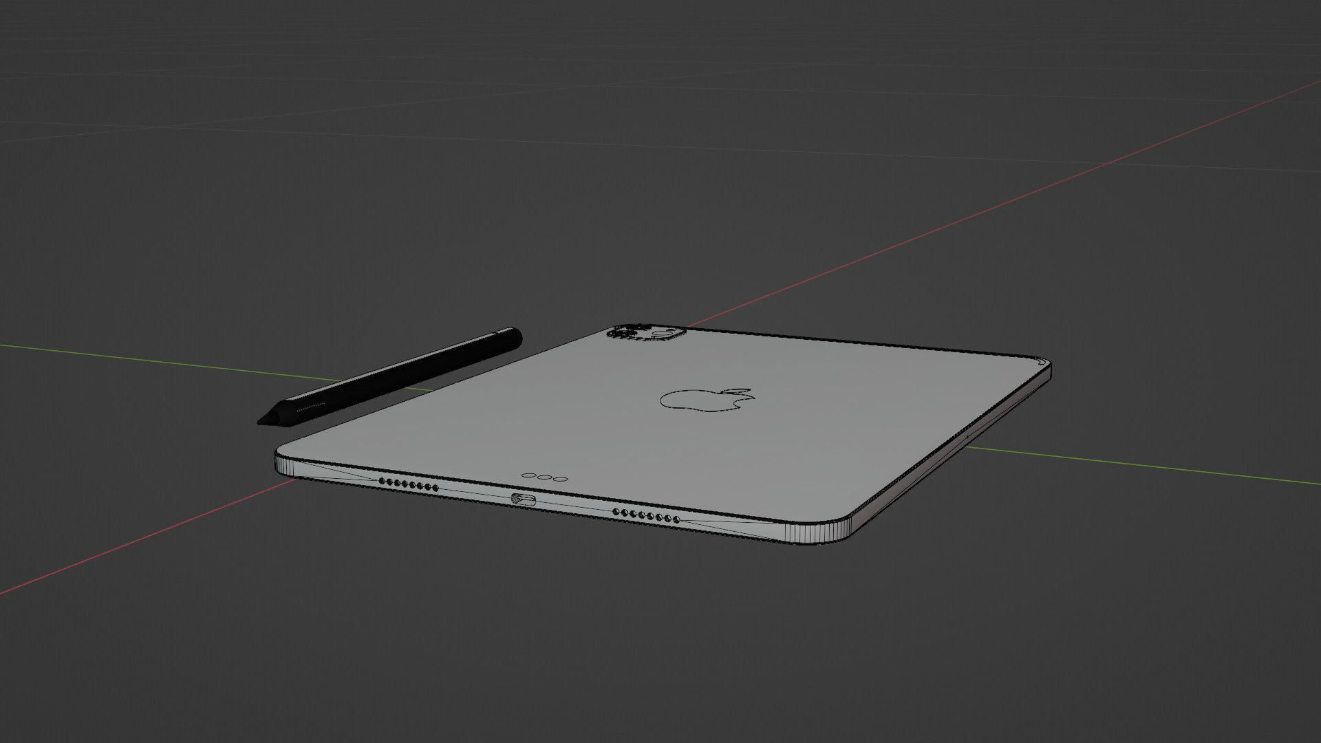 3D model iPad Pro M2 realistic low poly 3d model VR / AR / low-poly ...