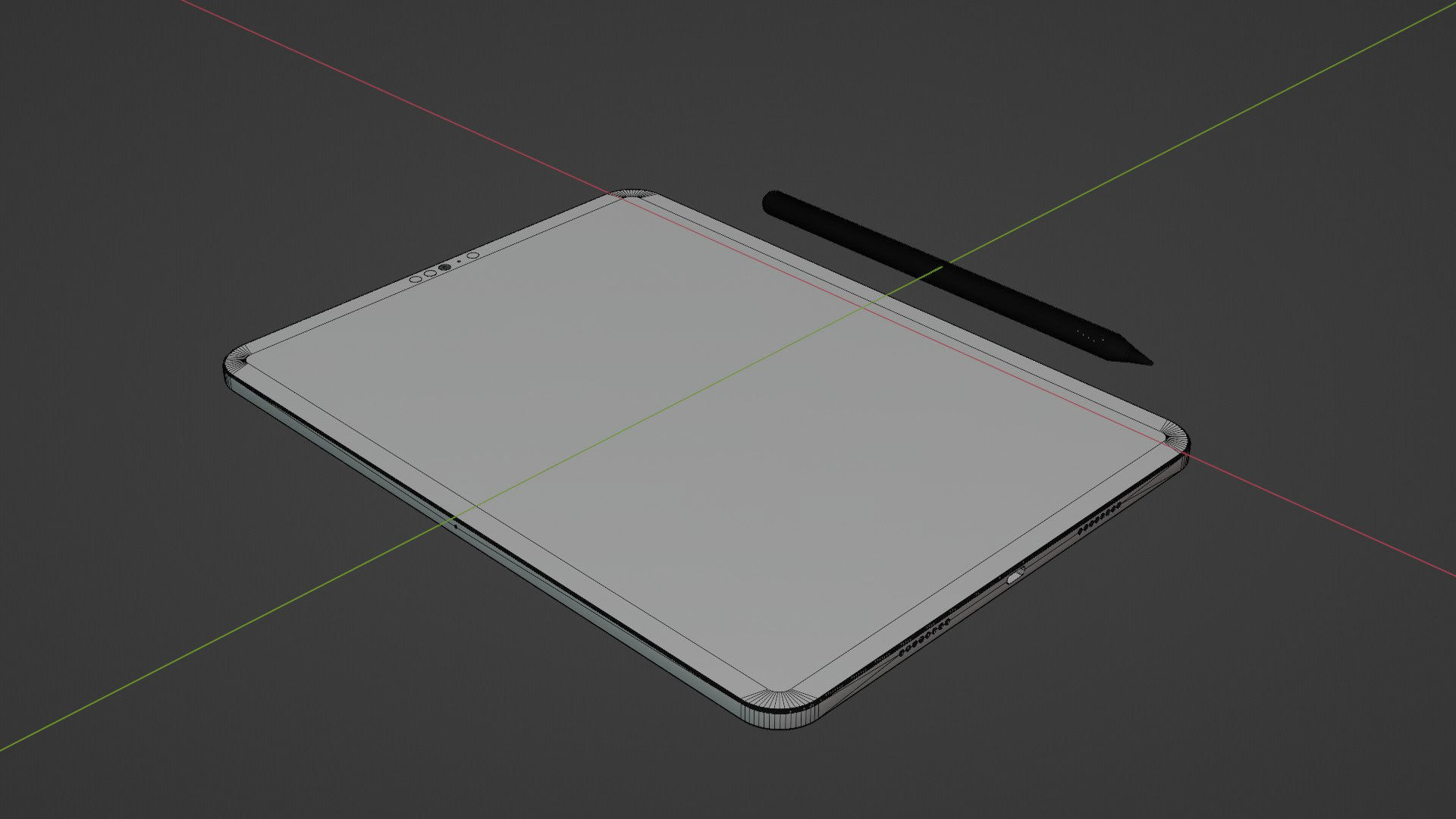 3D model iPad Pro M2 realistic low poly 3d model VR / AR / low-poly ...