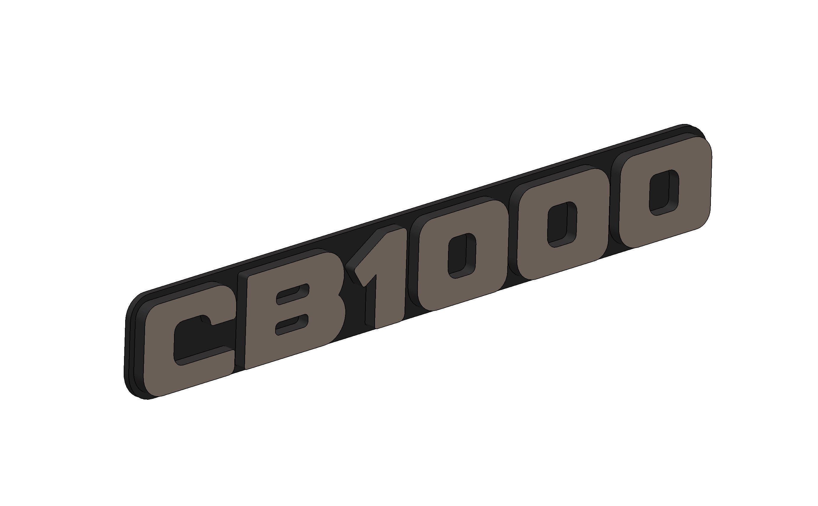 Honda CB 1000 emblem 3D model | CGTrader