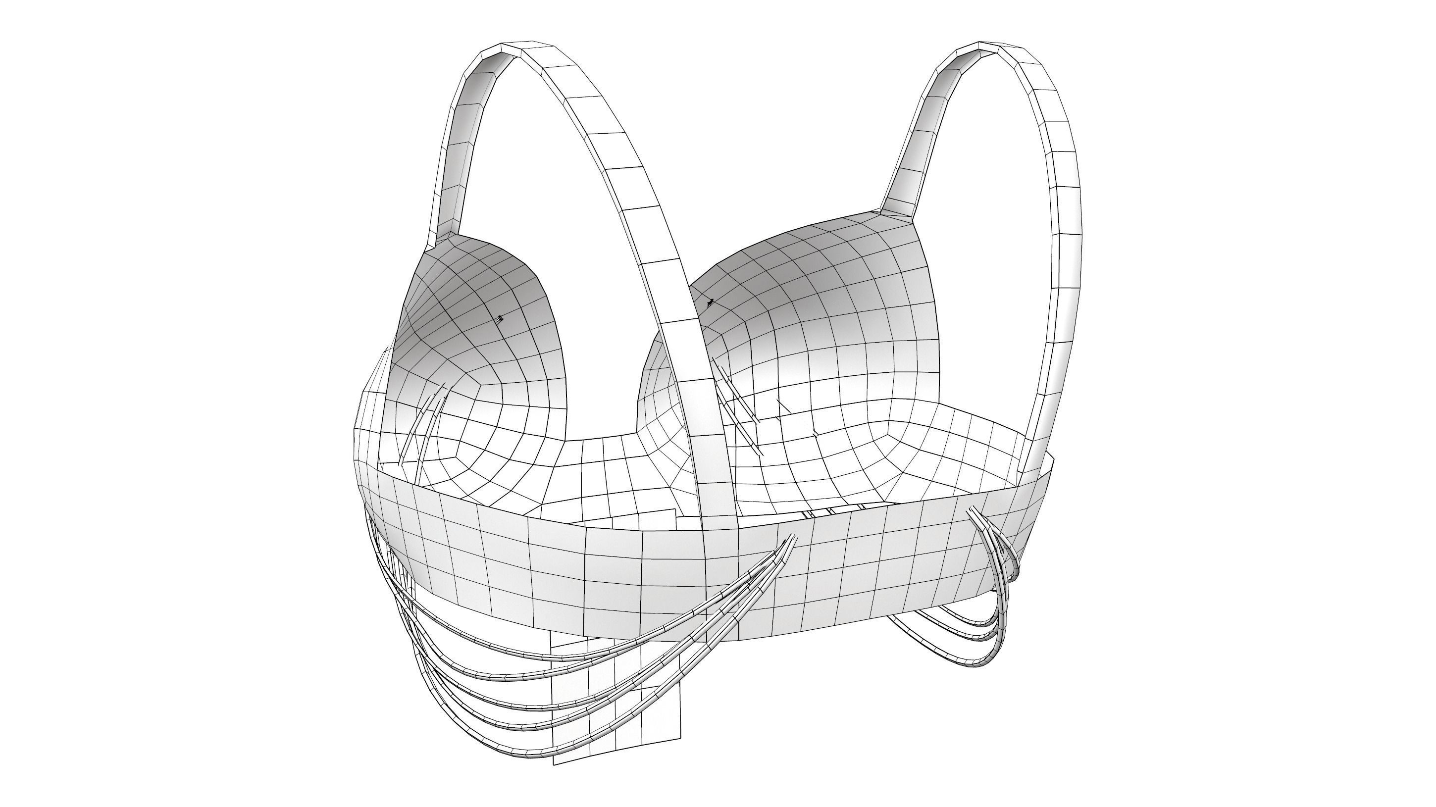 3D model Belly Dancing Bra Top VR / AR / low-poly | CGTrader