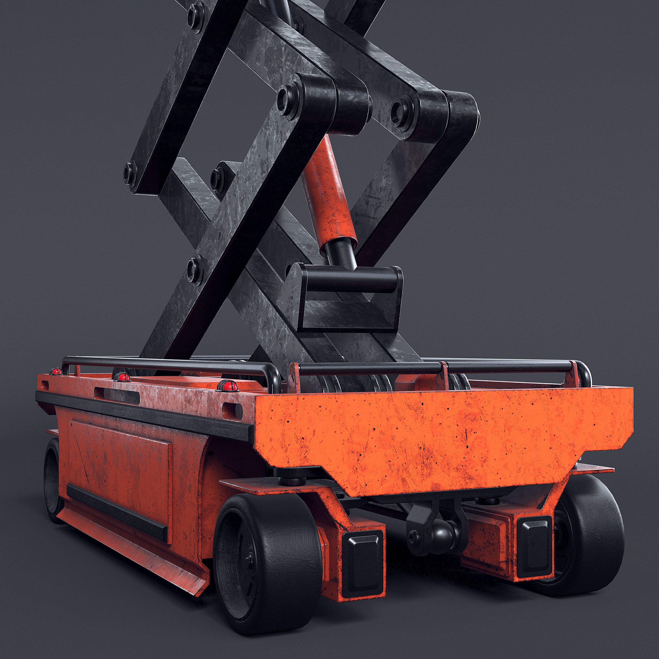 Scissor Freight Lift II 3D model | CGTrader