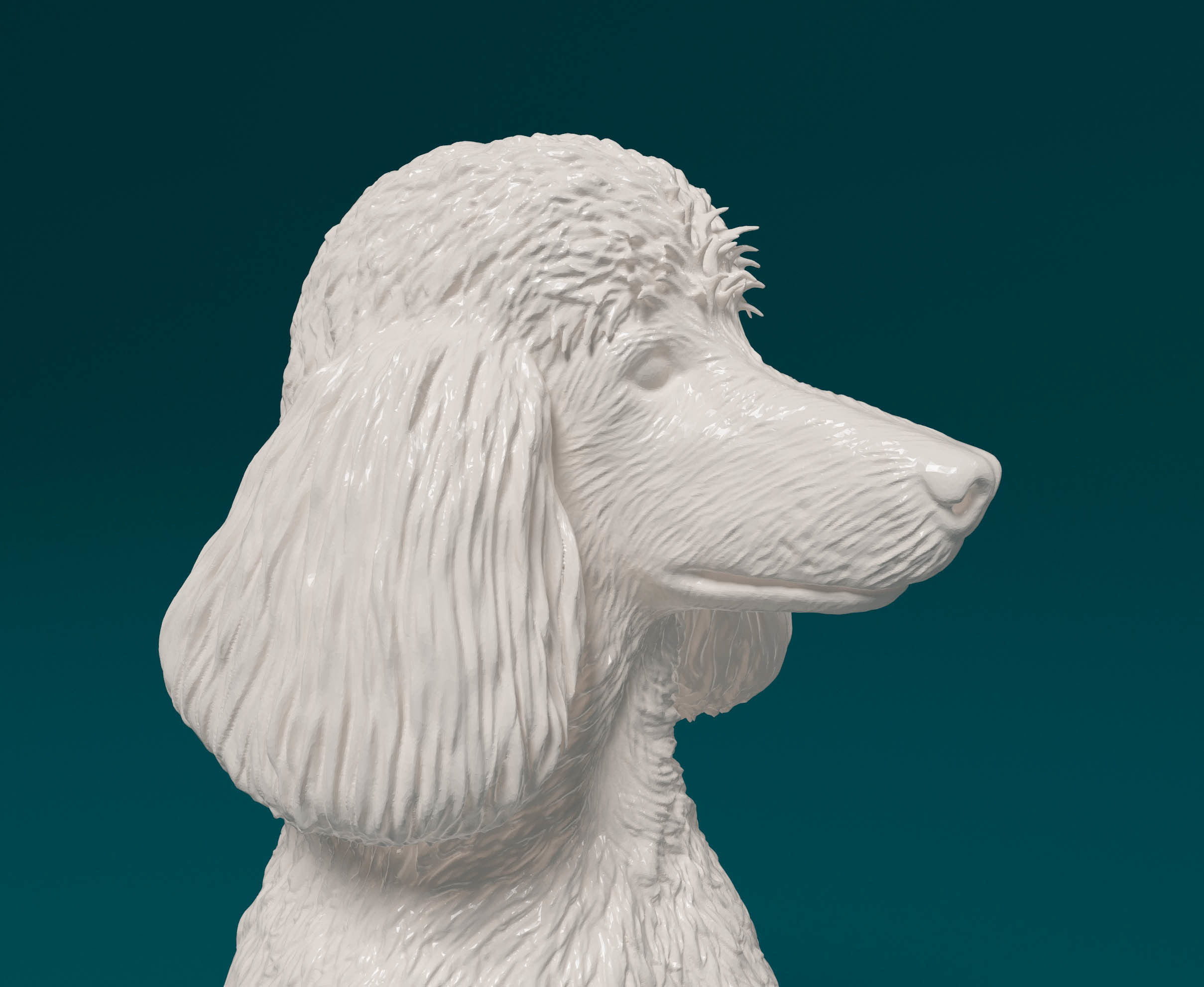 Poodle 4 3D model 3D printable | CGTrader