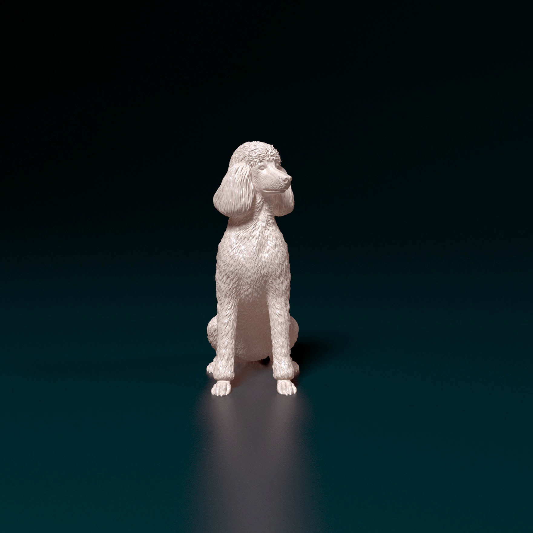 Poodle 4 3D model 3D printable | CGTrader