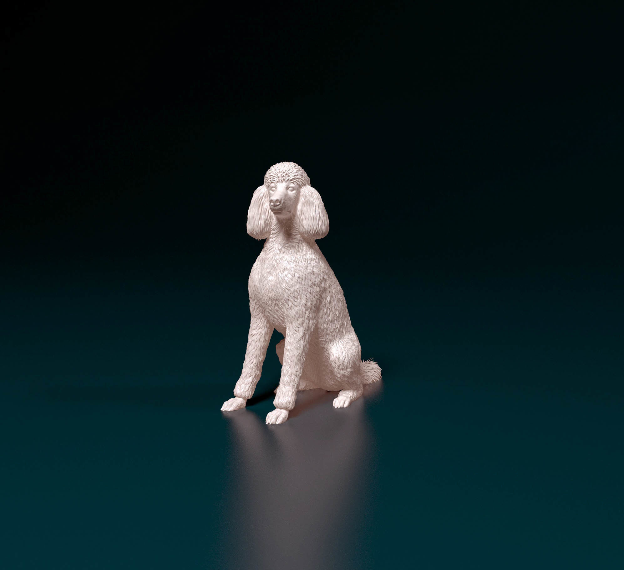 Poodle 4 3D model 3D printable | CGTrader