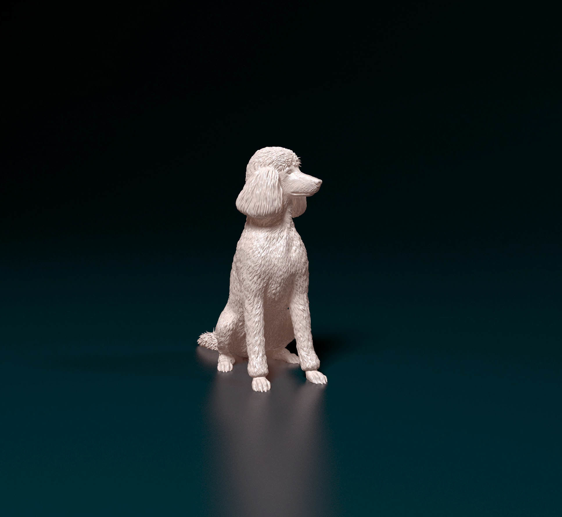 Poodle 4 3D model 3D printable | CGTrader