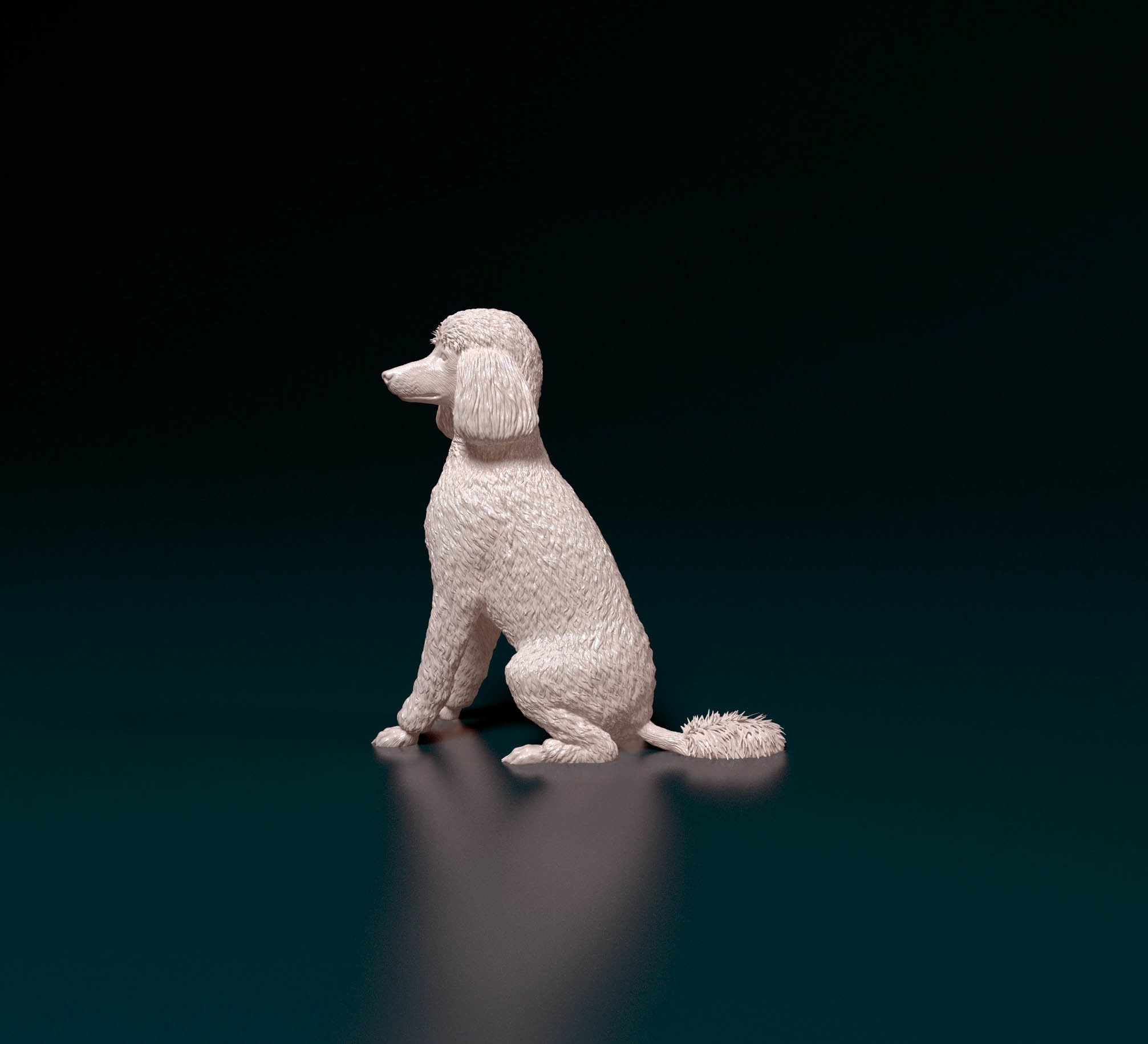 Poodle 4 3D model 3D printable | CGTrader