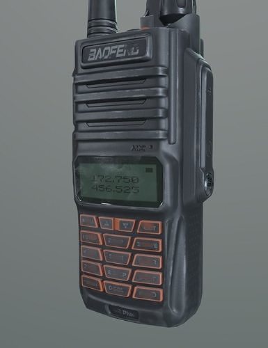 3D model Baofeng 9R Plus Low poly VR / AR / low-poly | CGTrader
