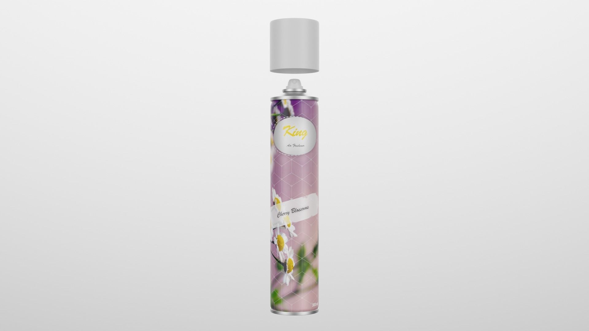 Room spray bottle metal body plastic lid with texture 3D model | CGTrader