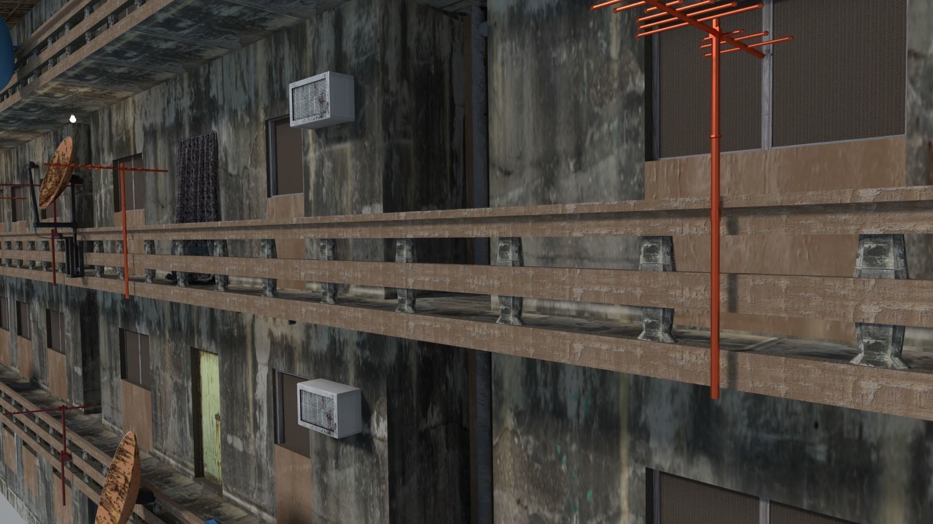 gheto house 3D model animated rigged | CGTrader