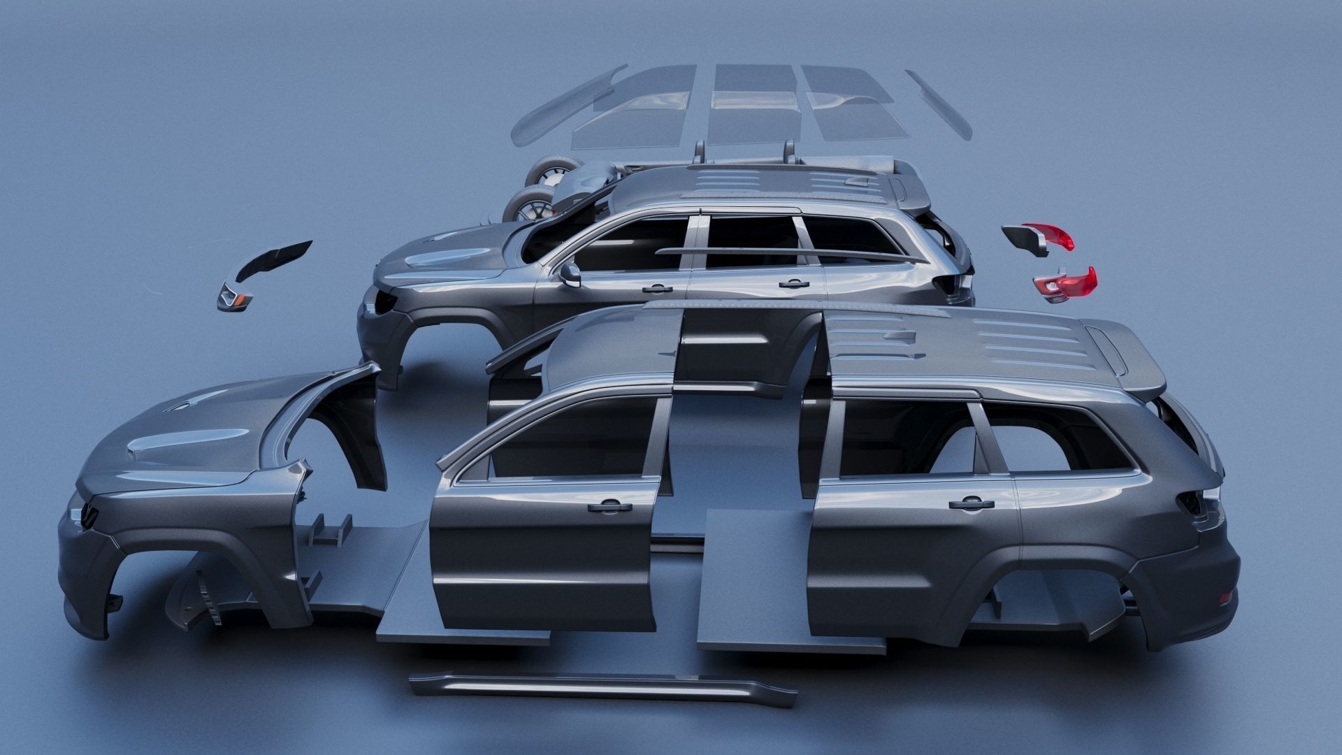 Jeep Grand Cherokee Trackhawk 3D model 3D printable | CGTrader