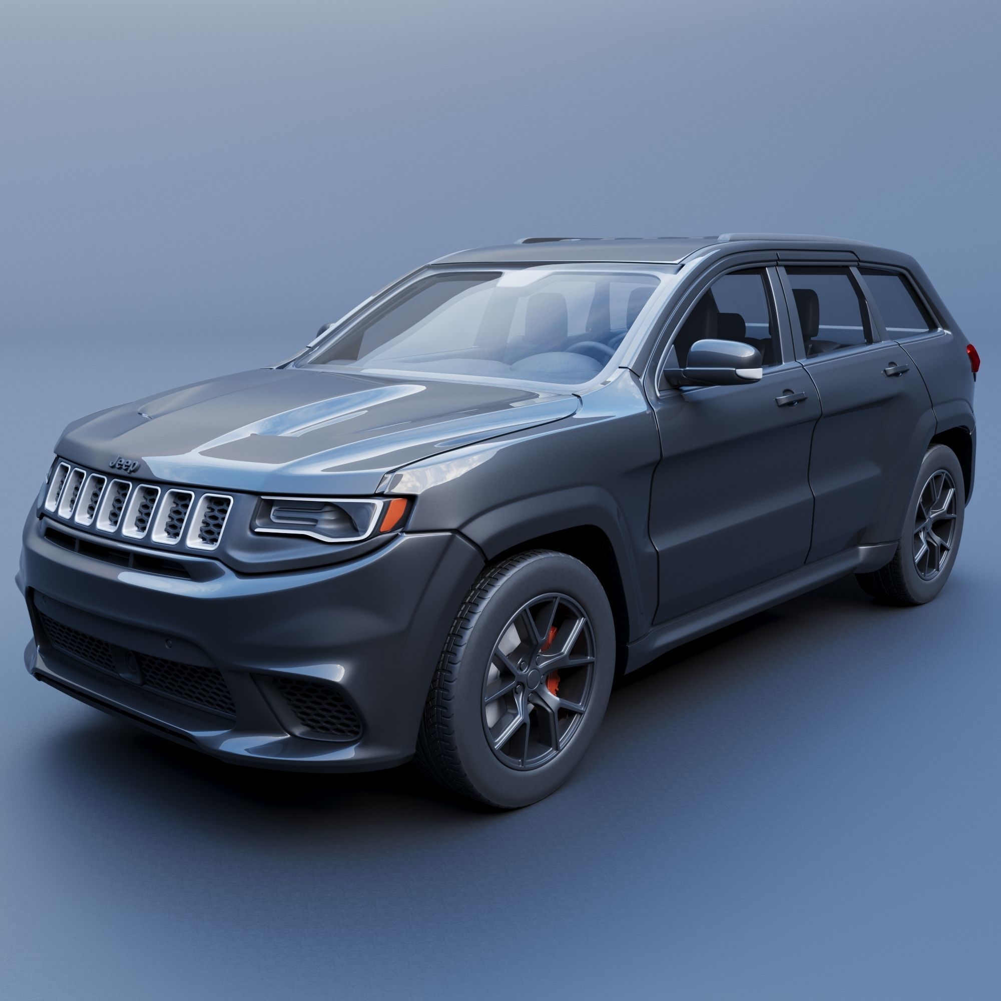 Jeep Grand Cherokee Trackhawk 3D model 3D printable | CGTrader