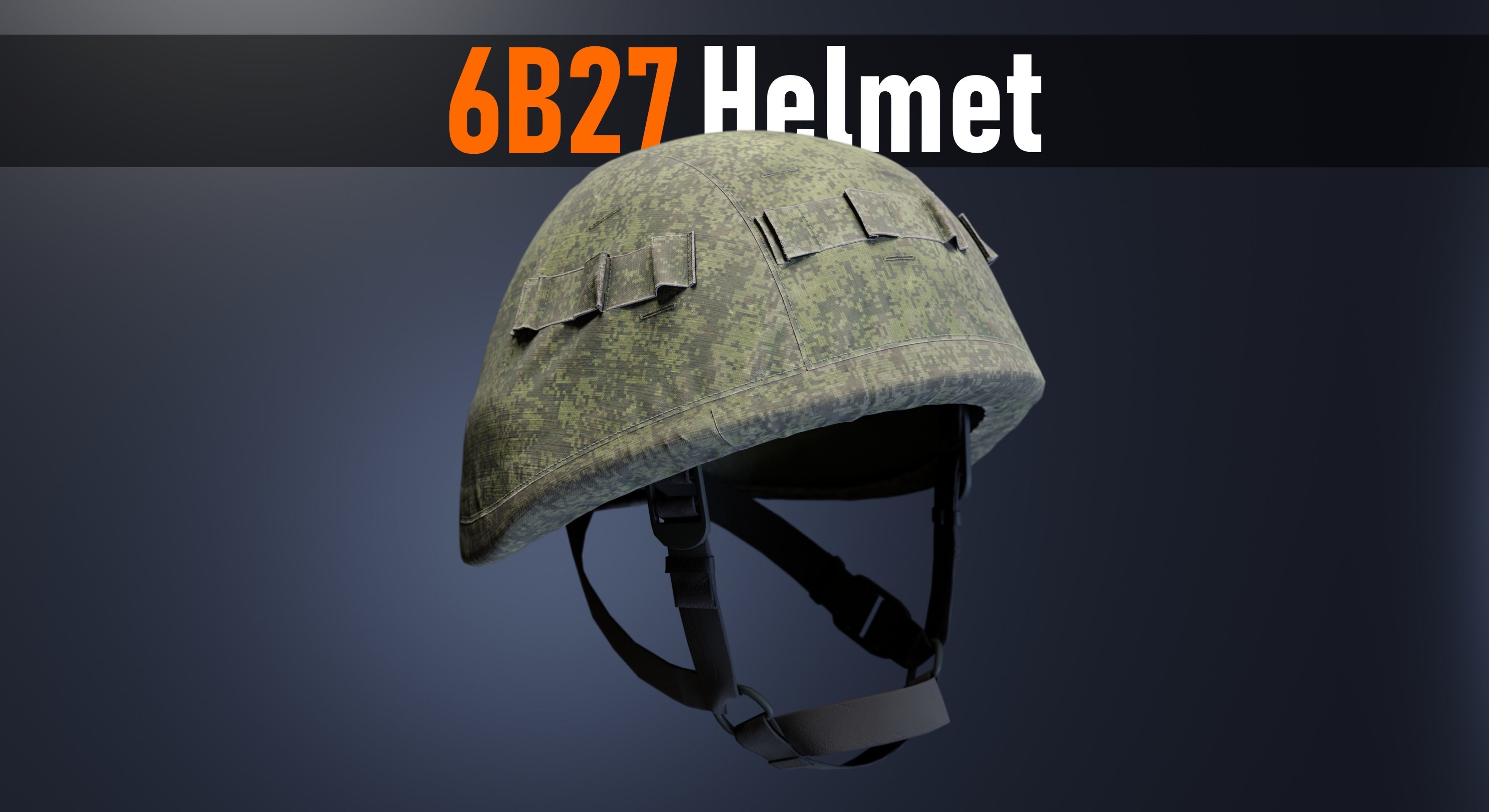 3D model Russian 6B27 Helmet VR / AR / low-poly | CGTrader