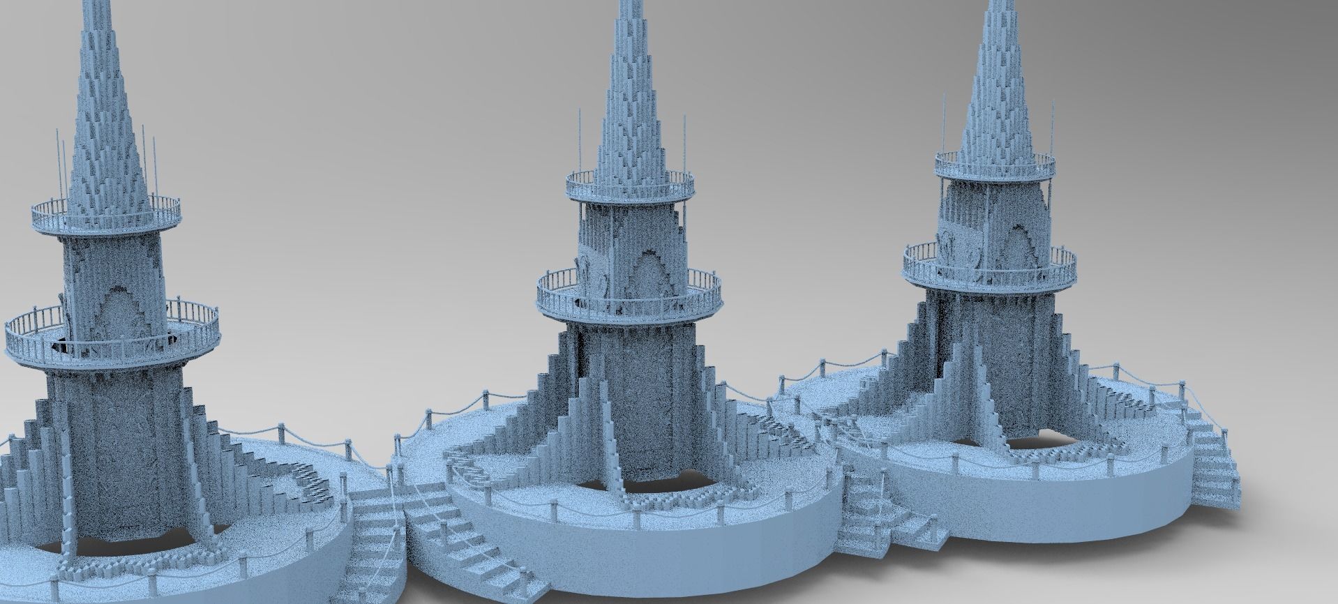Celtic Watchtower castle Kit bash 3D model | CGTrader