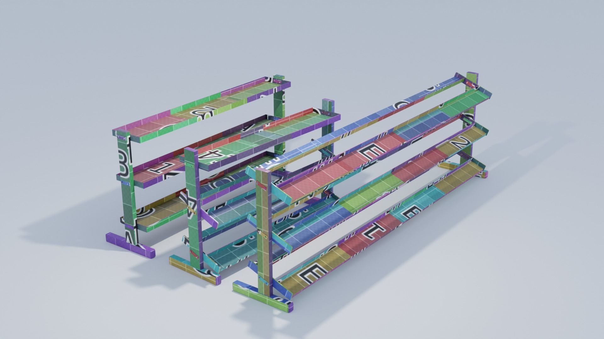 3D model Weight Racks 4K and 2K Textures VR / AR / low-poly | CGTrader