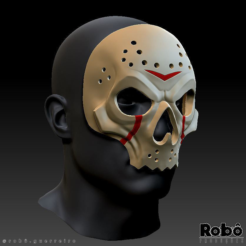 GHOST VOORHEES SIMON RILEY HOCKEY MASK - CALL OF DUTY - WARZONE 3D ...