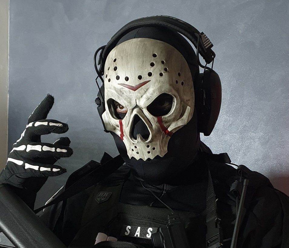 GHOST VOORHEES SIMON RILEY HOCKEY MASK - CALL OF DUTY - WARZONE 3D ...