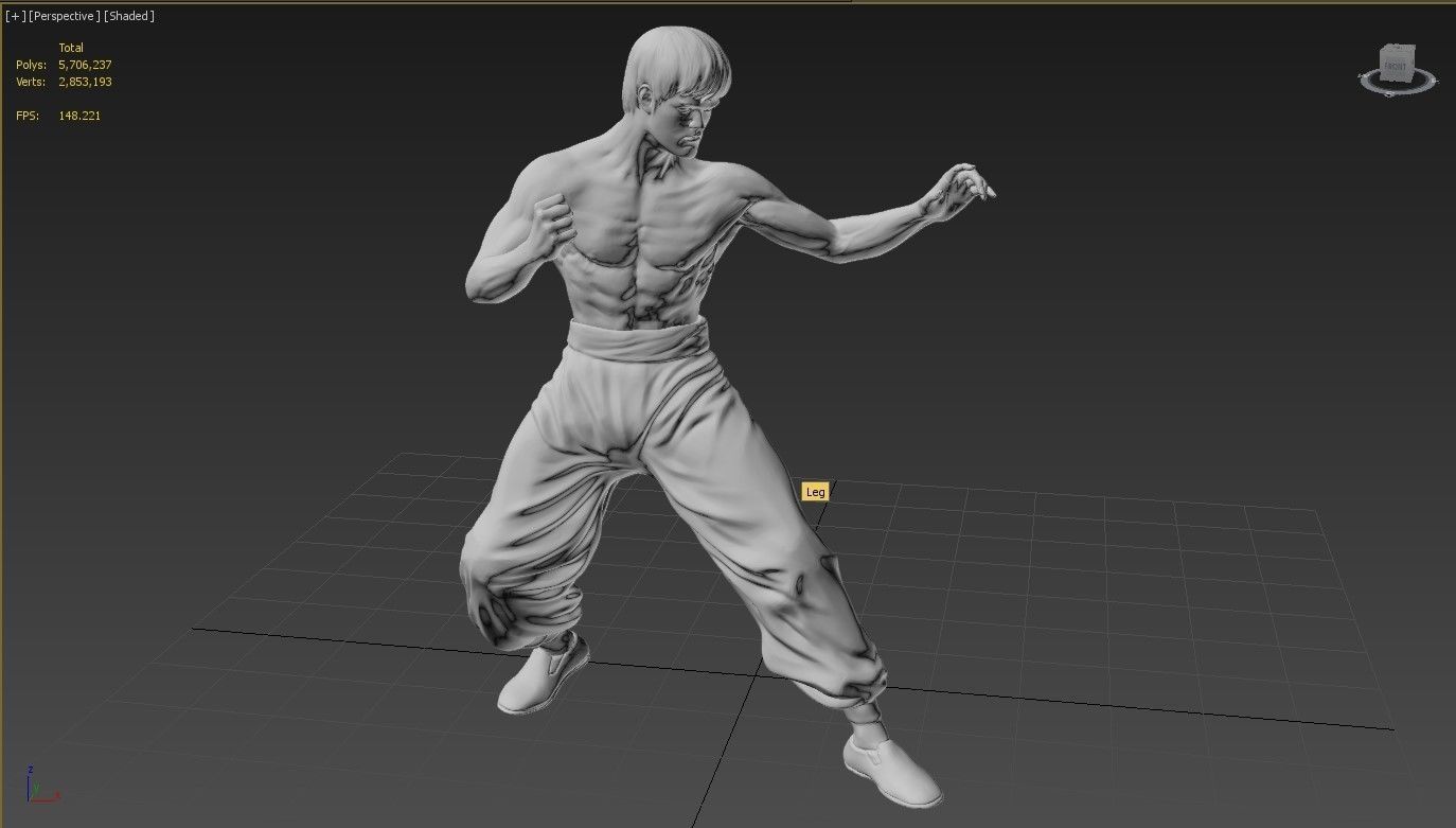 Bruce Lee 3D print 3D model 3D printable | CGTrader