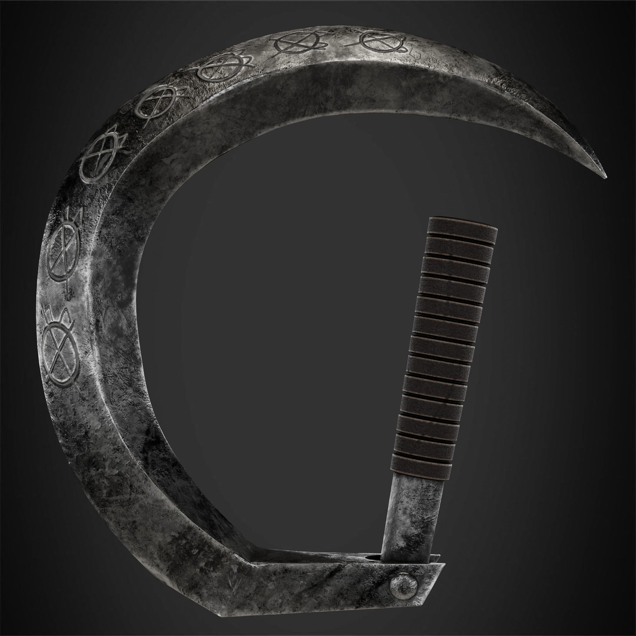 Puss in the Boots 2 Death Wolf Scythe for Cosplay 3D model 3D printable ...