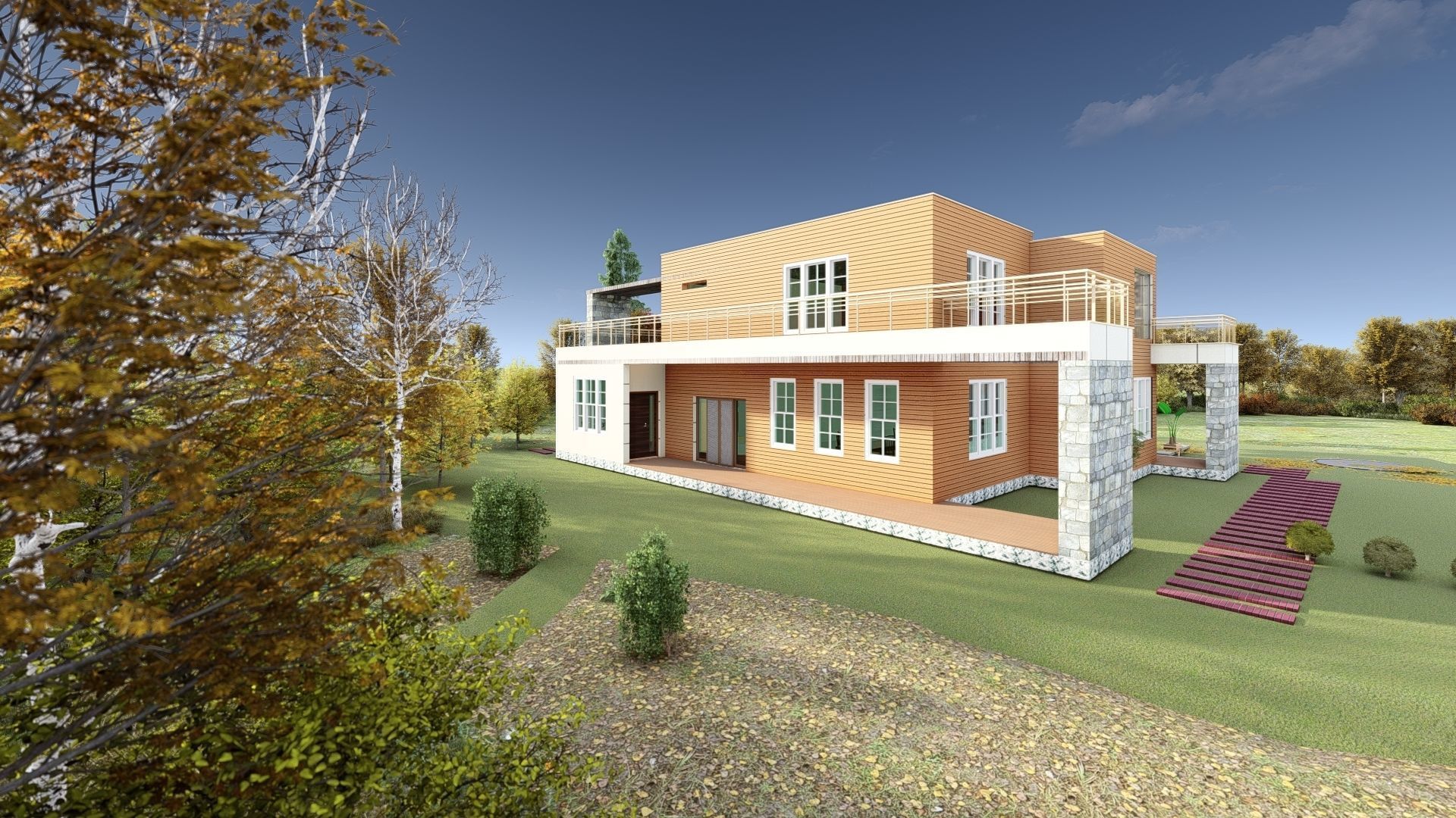 Single Family Home 3D model animated | CGTrader