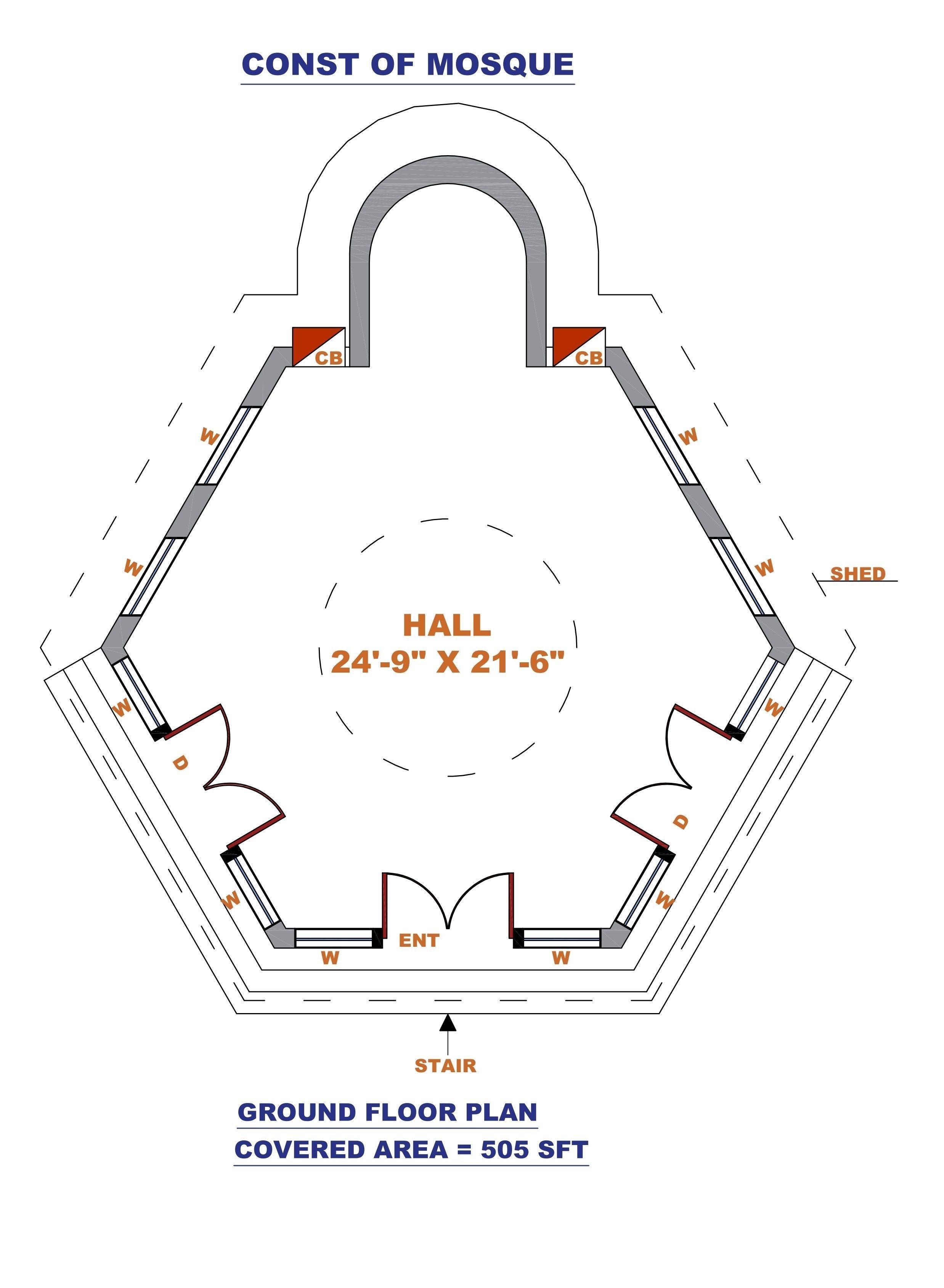MOSQUE BEAUTIFUL 3D PLAN free 3D model | CGTrader