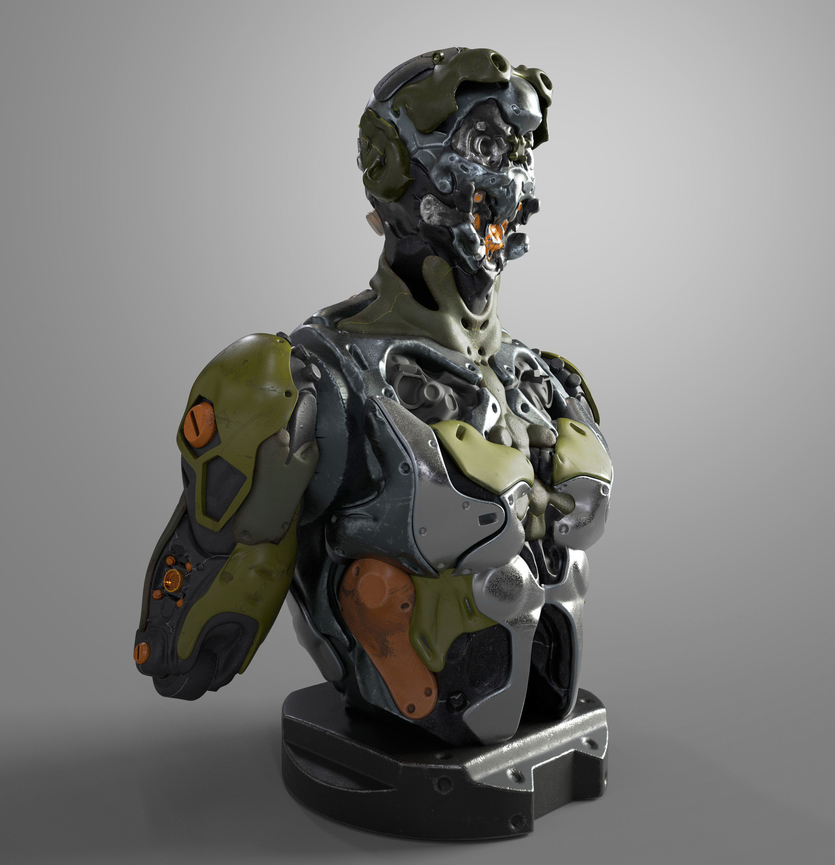 BOT-040420 BUST 3D model 3D printable | CGTrader