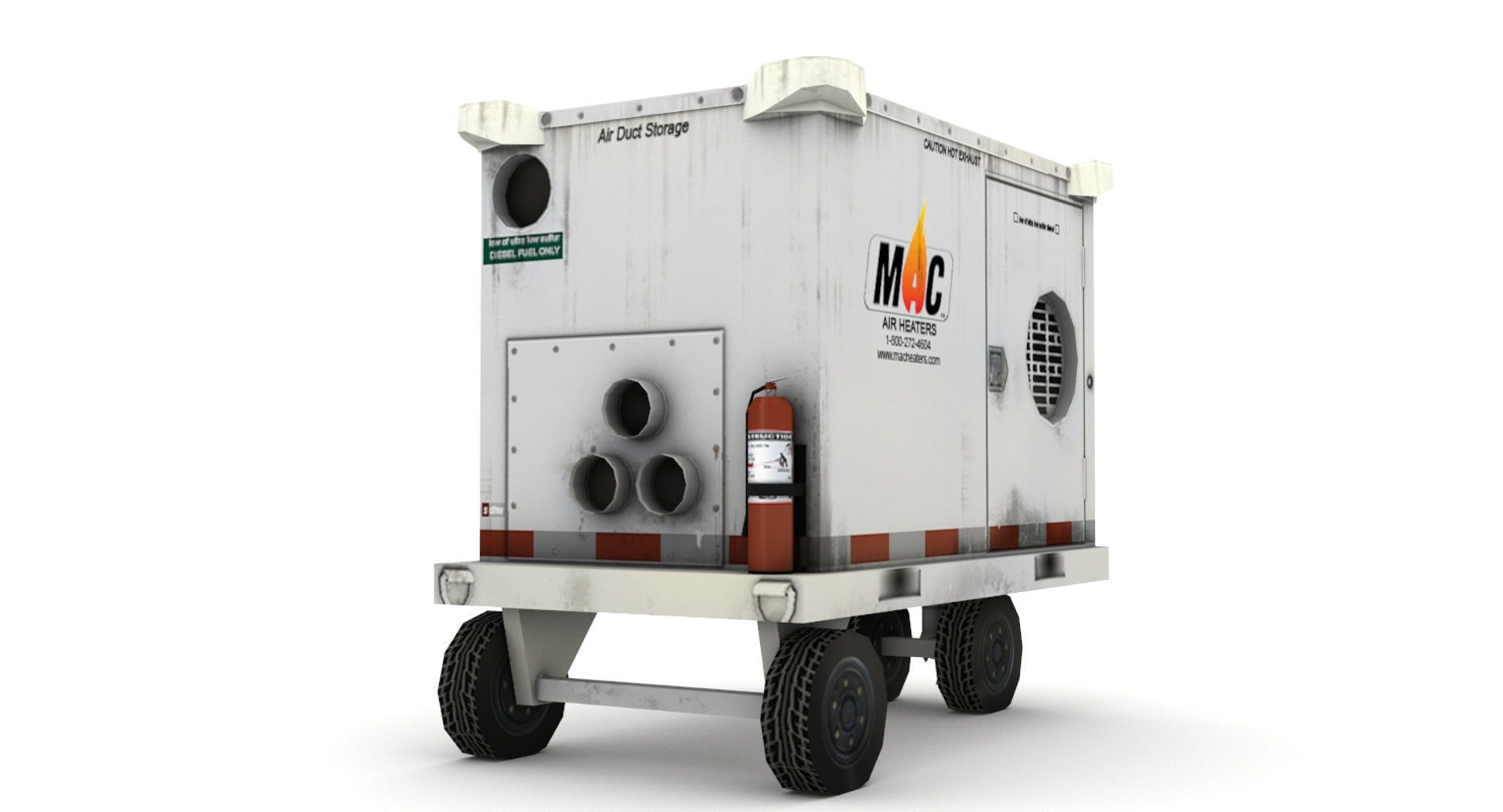 3D model MAC Heater 210HC VR / AR / low-poly | CGTrader