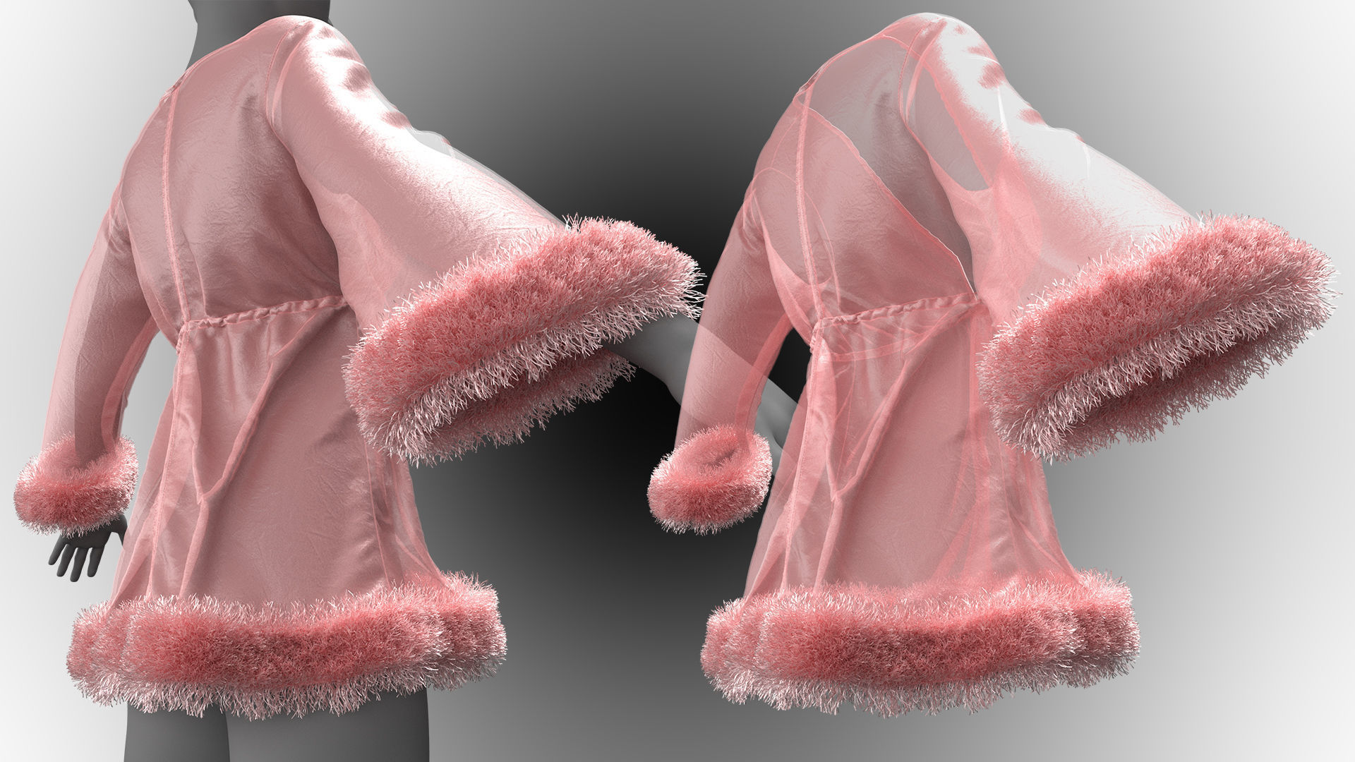 Quartz Pink Babydoll Fitted to Gen8 Body Mesh 3D model | CGTrader