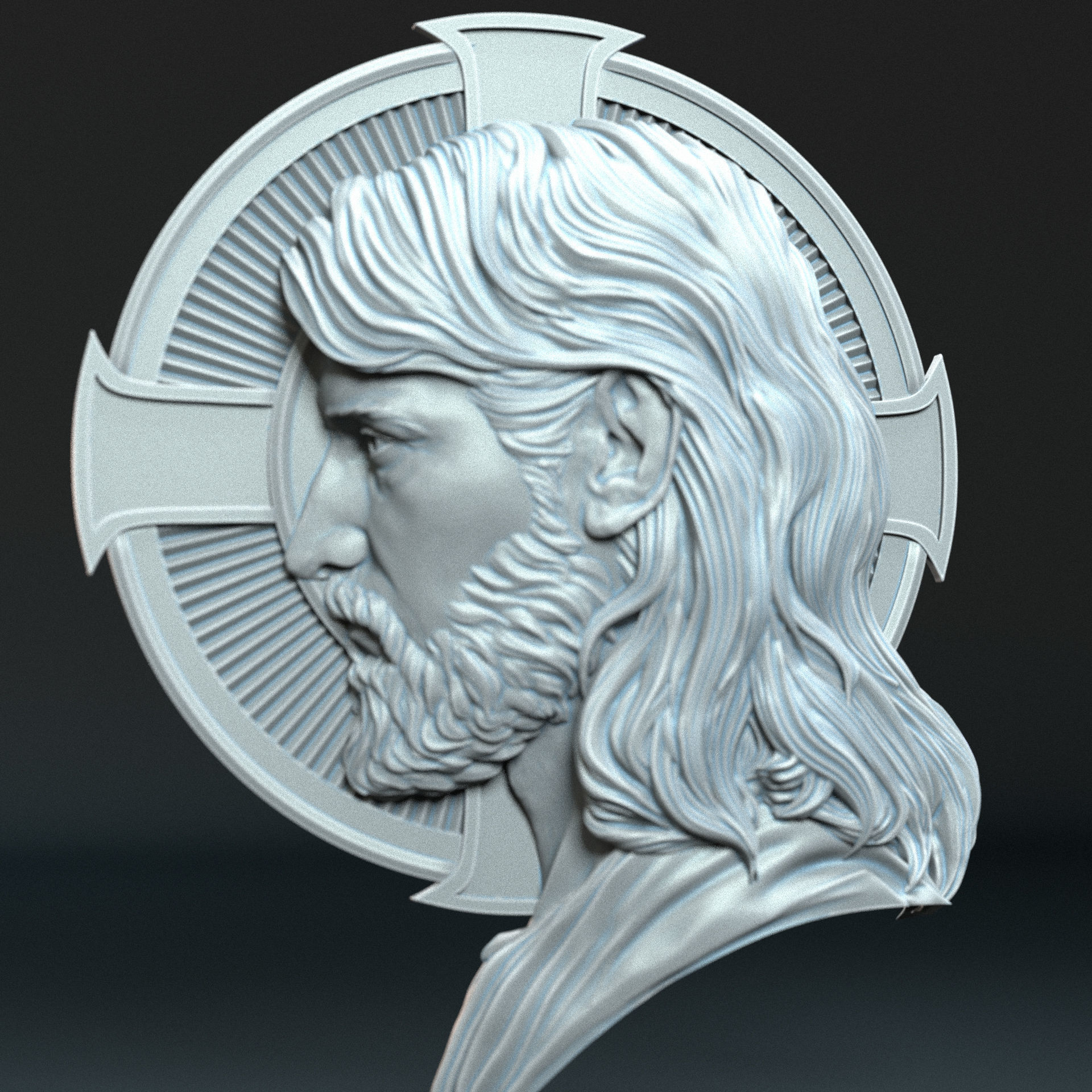 Jesus Relief 05 3D model 3D printable | CGTrader