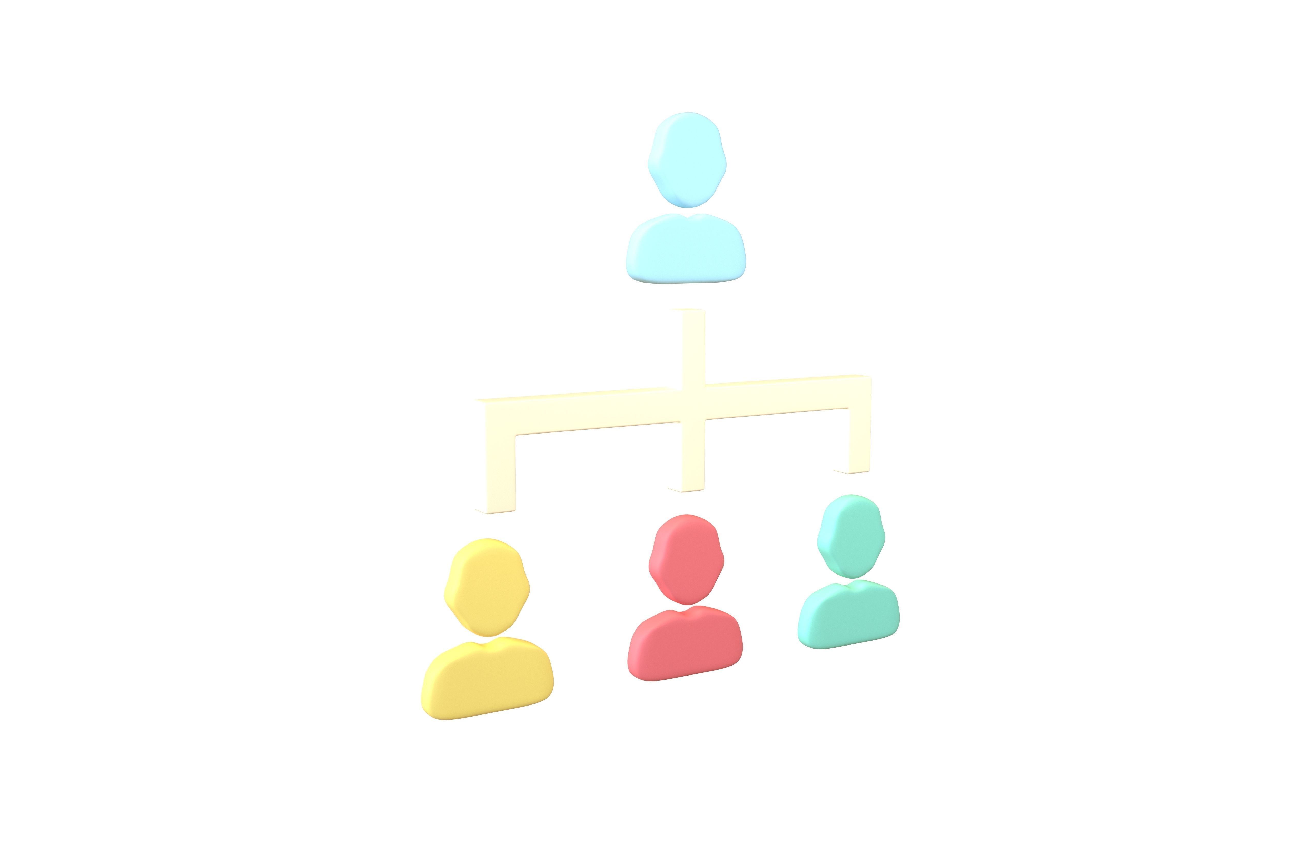 3D model Organization Icon v2 001 VR / AR / low-poly | CGTrader