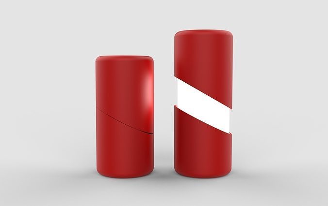 light model cylinder with stripe free VR / AR / low-poly 3D model ...