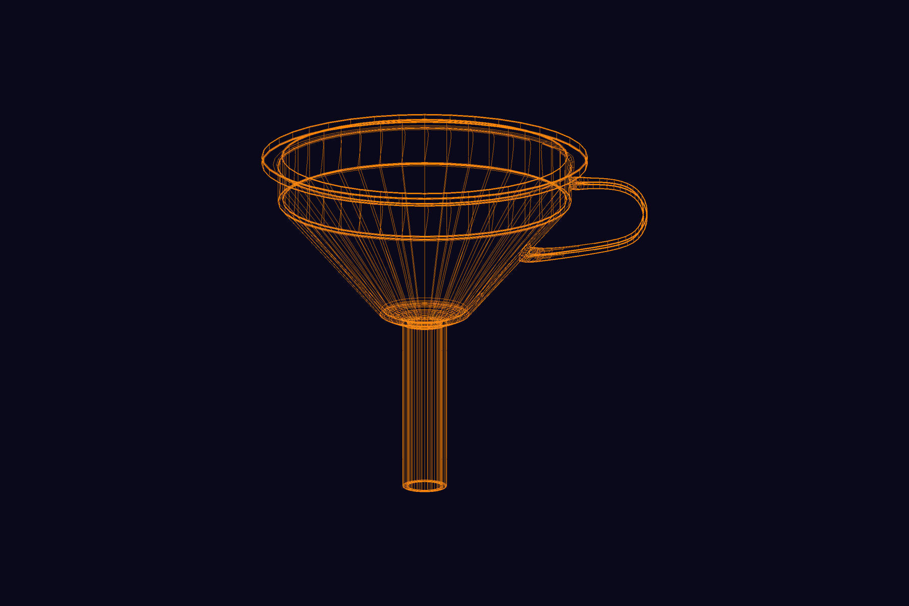 Funnel Liquid 3D model | CGTrader