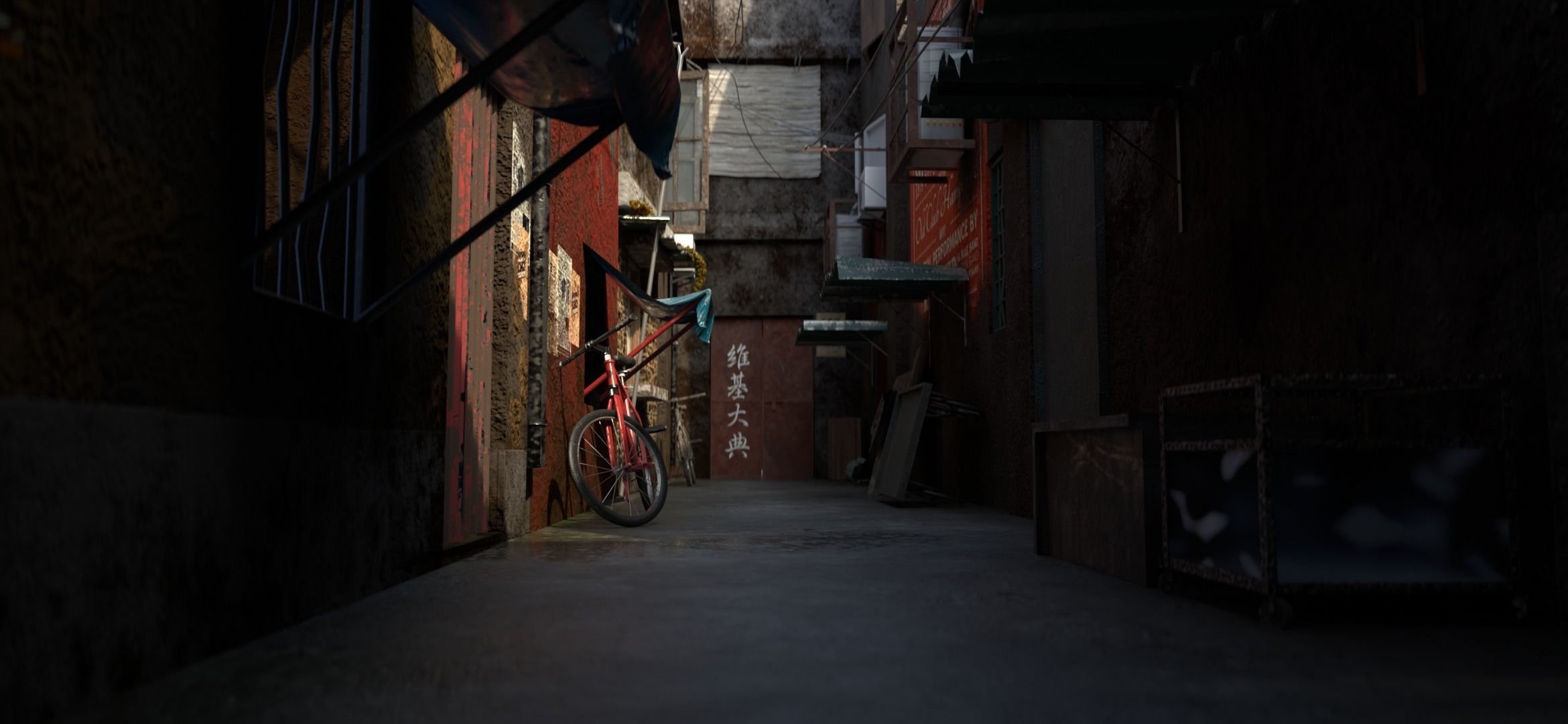 Building Old Ally houses 3D model 3D model | CGTrader