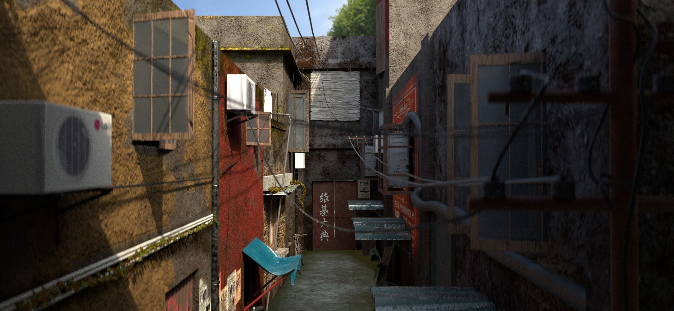 Building Old Ally houses 3D model 3D model | CGTrader