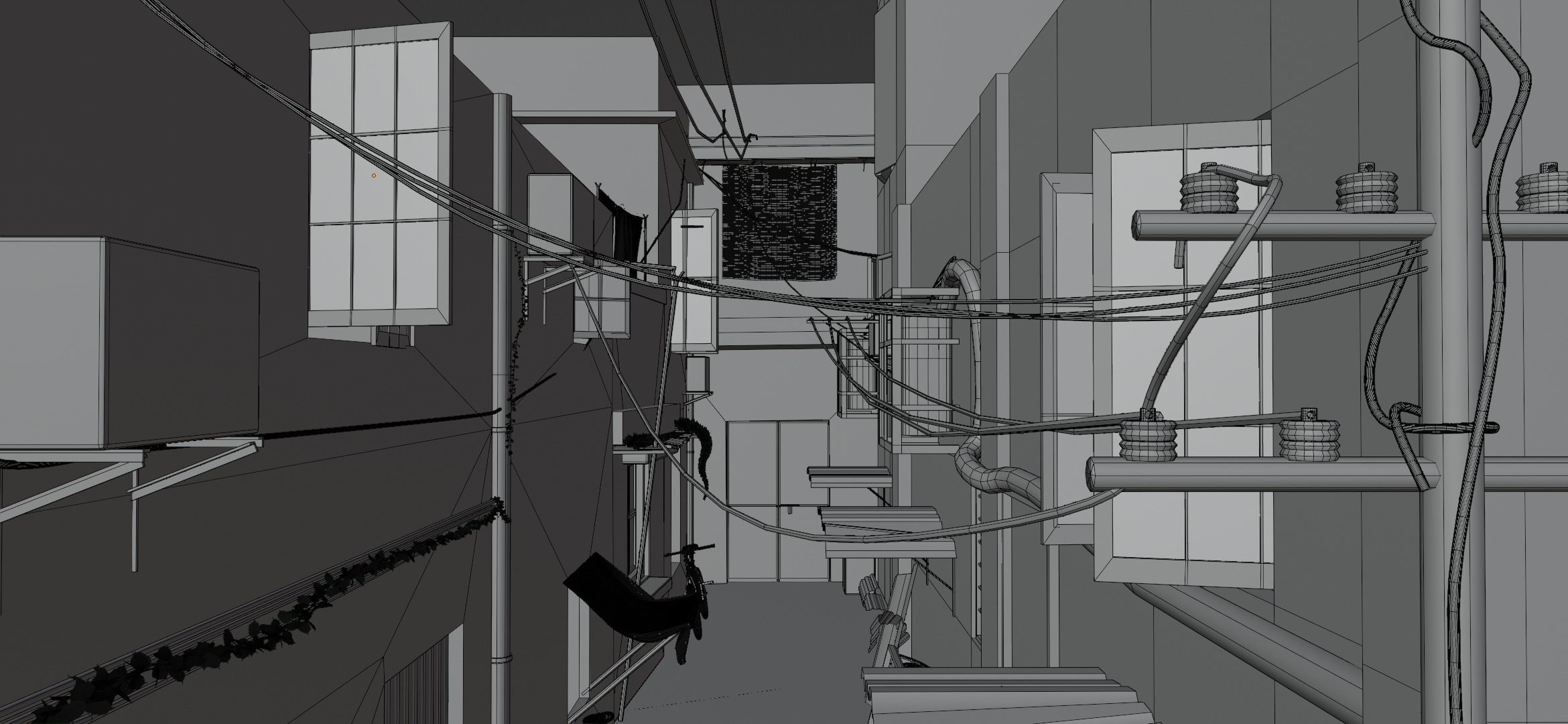 Building Old Ally houses 3D model 3D model | CGTrader